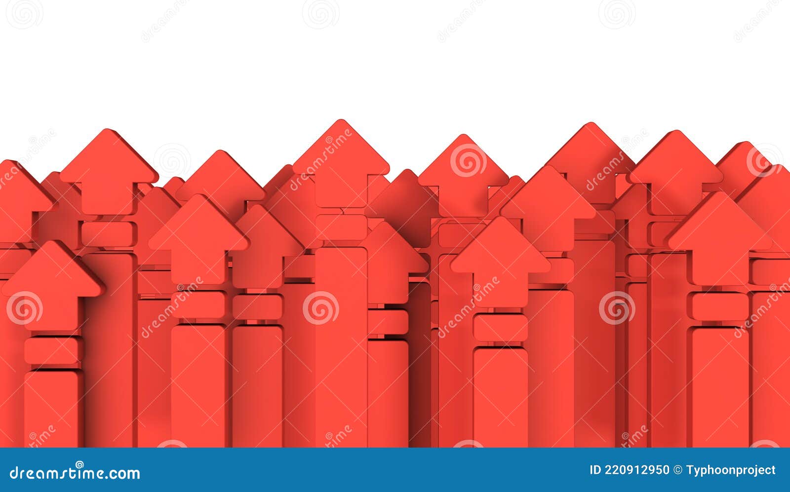 Image To Work Hard, Many Arrows, White Background, Stock Illustration ...