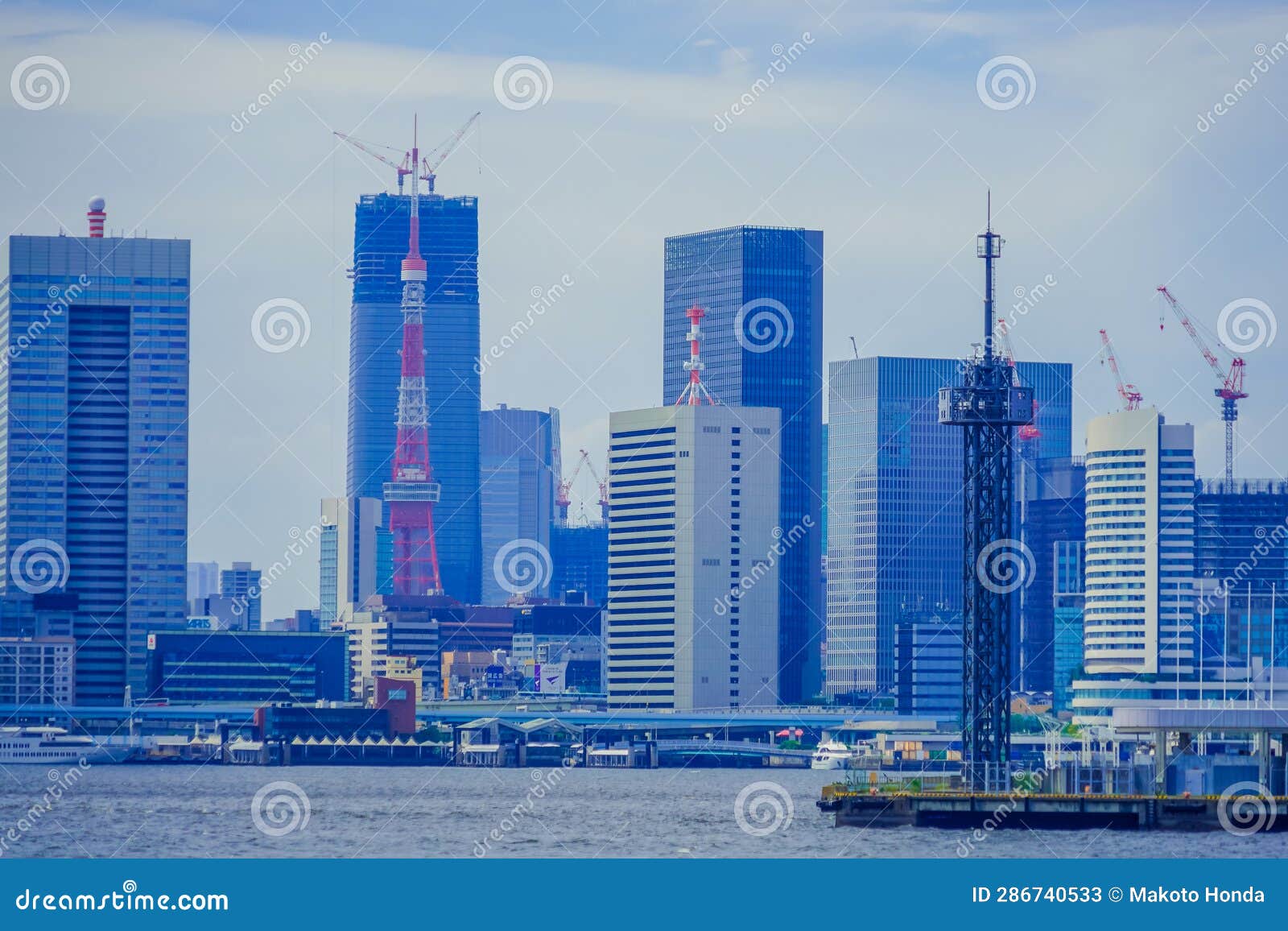Image of Tokyo buildings editorial stock photo. Image of summer - 286740533