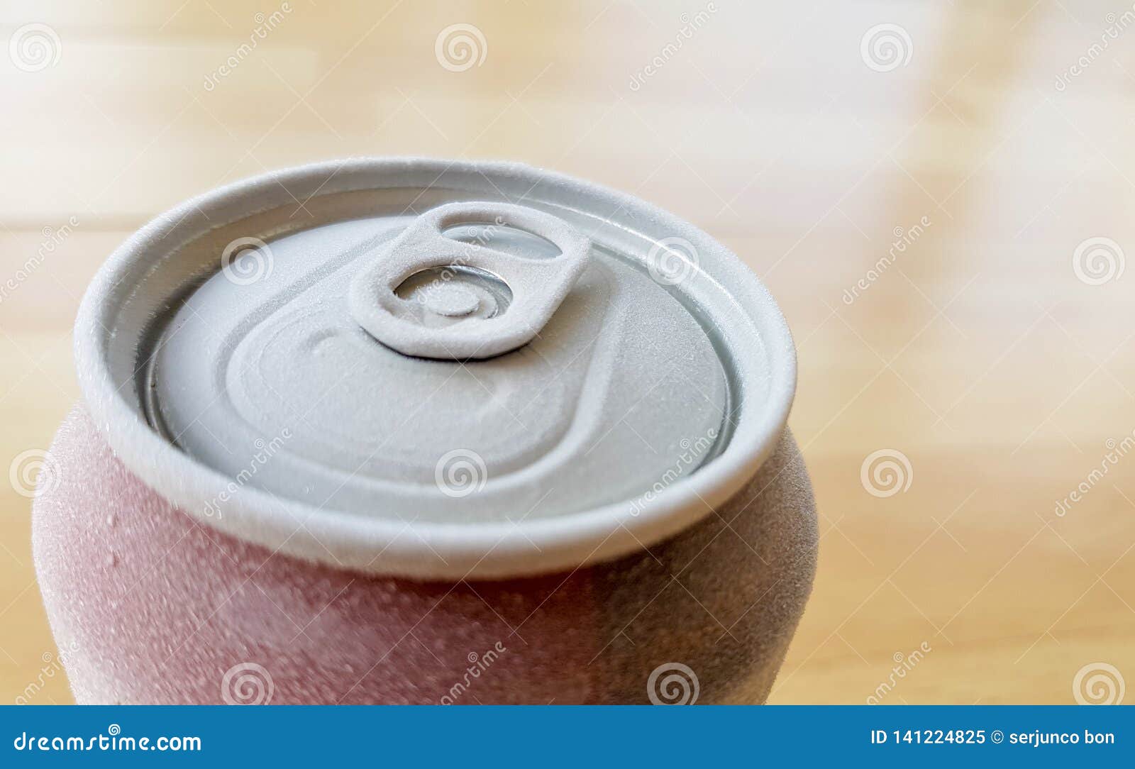 Image of the Top of a Can of Soda when Removing it from the Freezer ...
