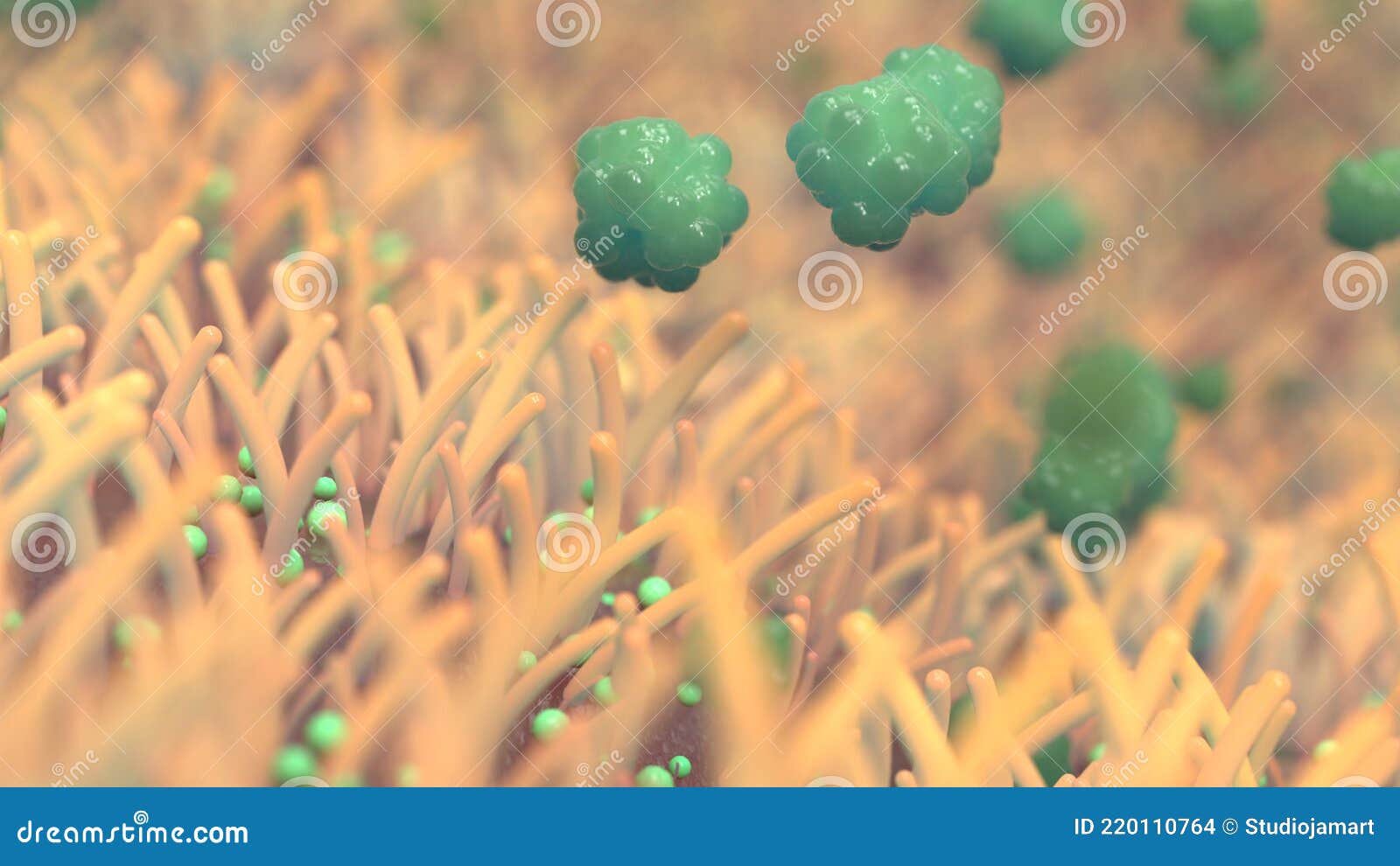 An Image on the Topic of Microbiology Stock Photo - Image of viral ...
