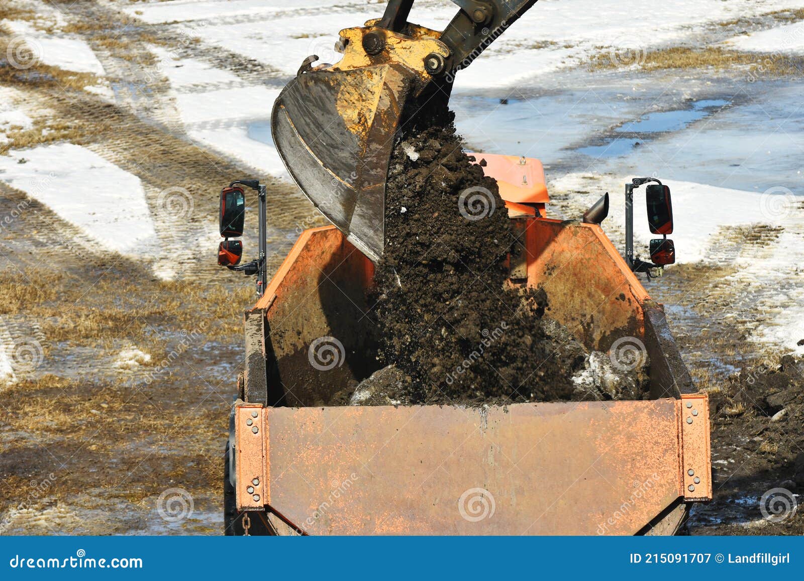 Working Excavator Bucket Close Up Stock Image - Image of power, bucket ...