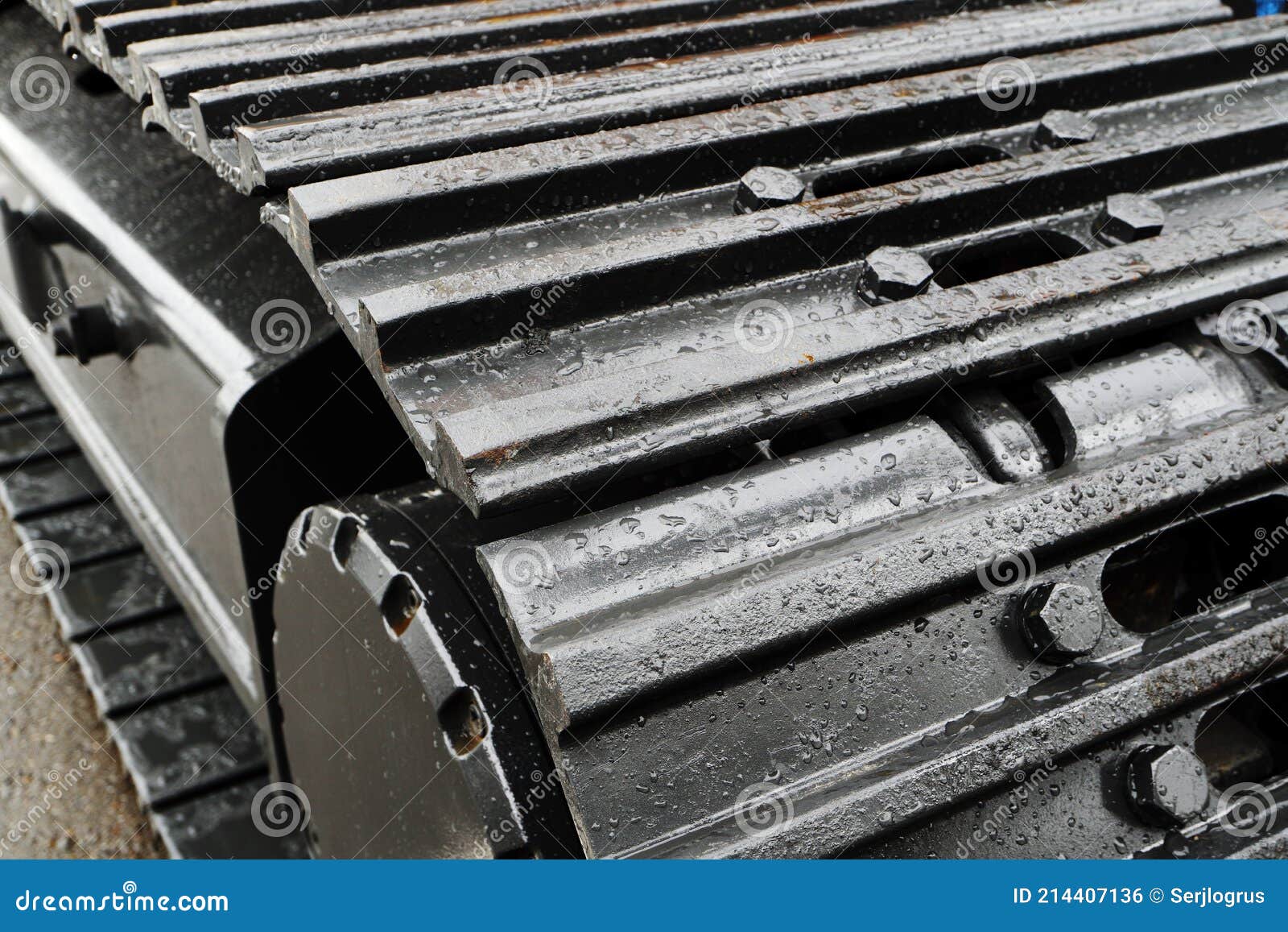 Tracked modern tractor stock photo. Image of mechanical - 214407136
