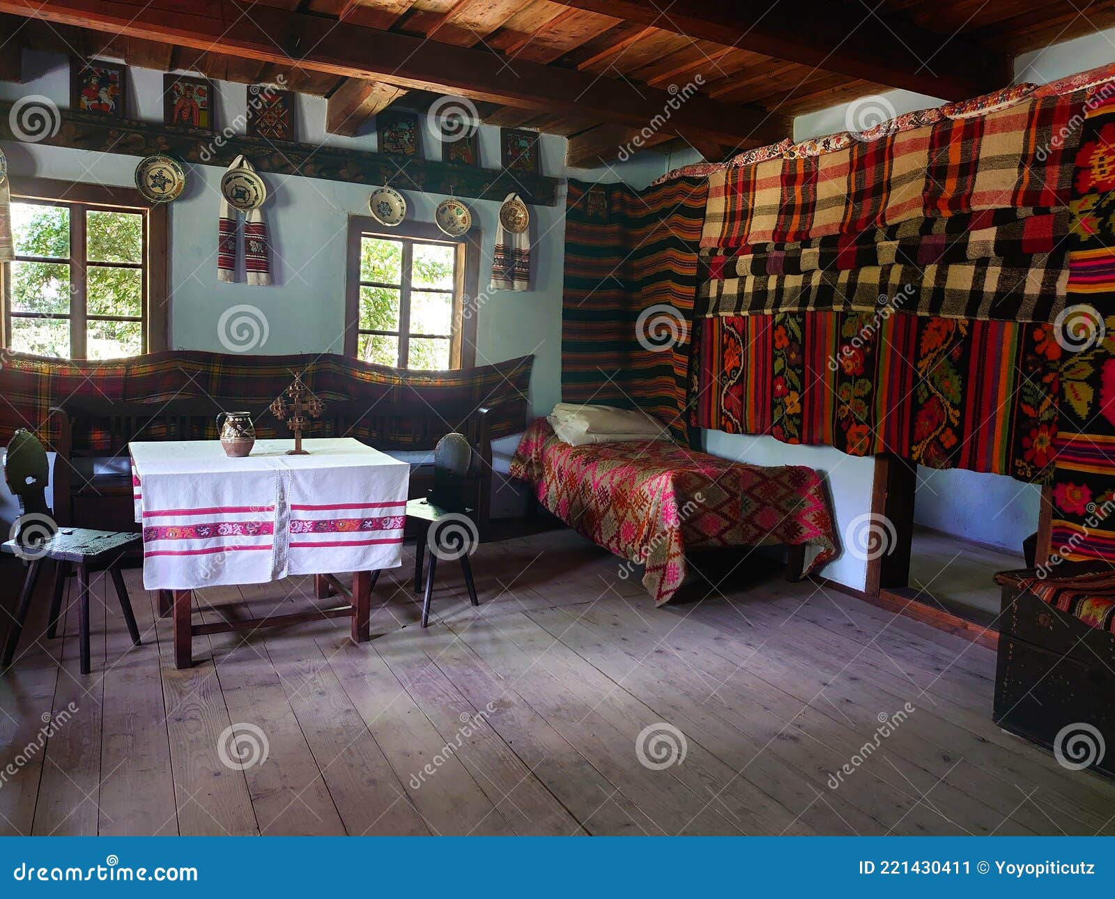 Image of a Traditional Romanian Room Editorial Photo - Image of ...