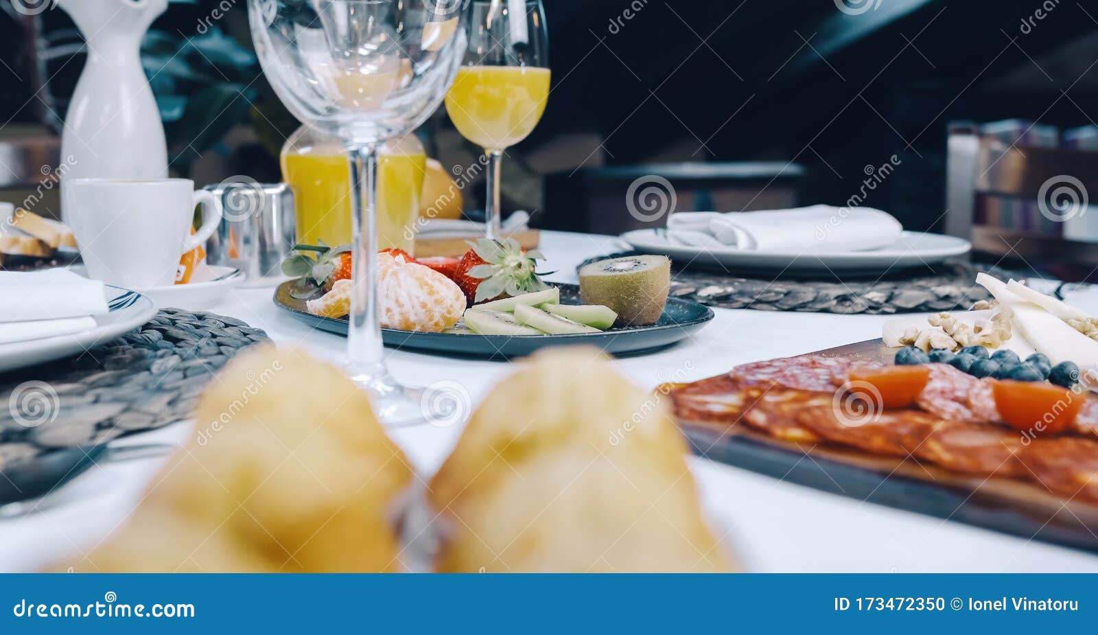 Image with Traditional Spanish Breakfast in a Restaurant Stock Photo ...