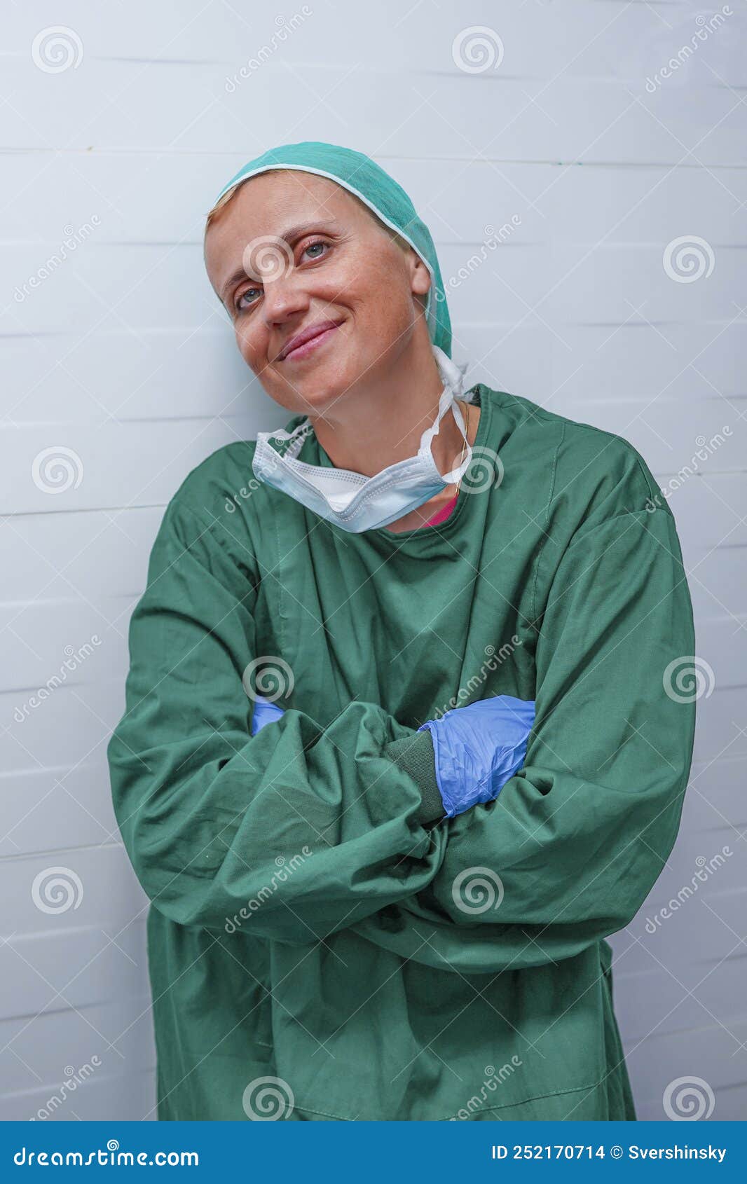 Image of a Trainee or Surgeon Doctor Looking at the Camera Stock Photo ...