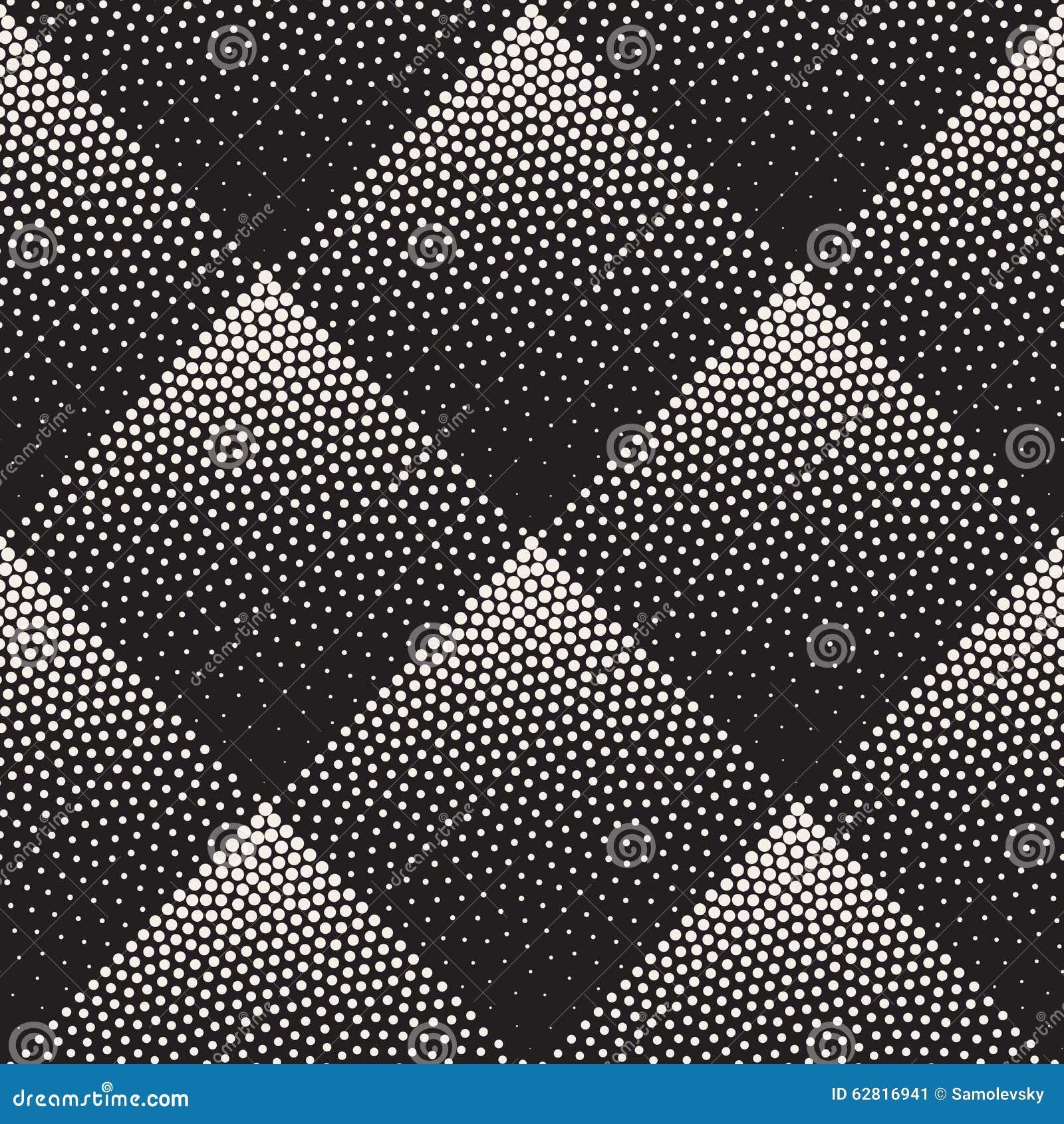 Image Tramée De Pointillage Noire Et Blanche Sans Couture Dot Work ...