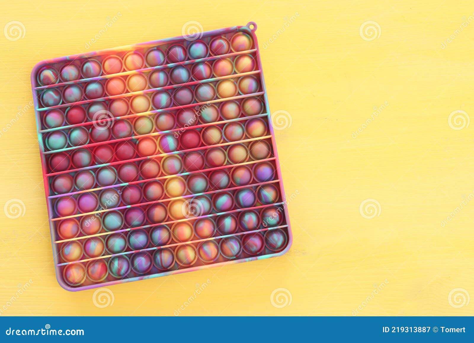 Image of Trendy Colorful Pop it Fidget Toy Stock Image - Image of ...