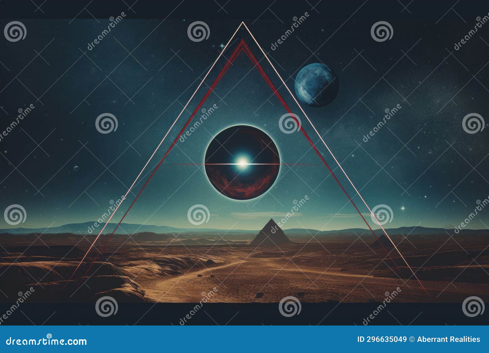 An Image of a Triangle with an Eye in the Middle Stock Image - Image of ...