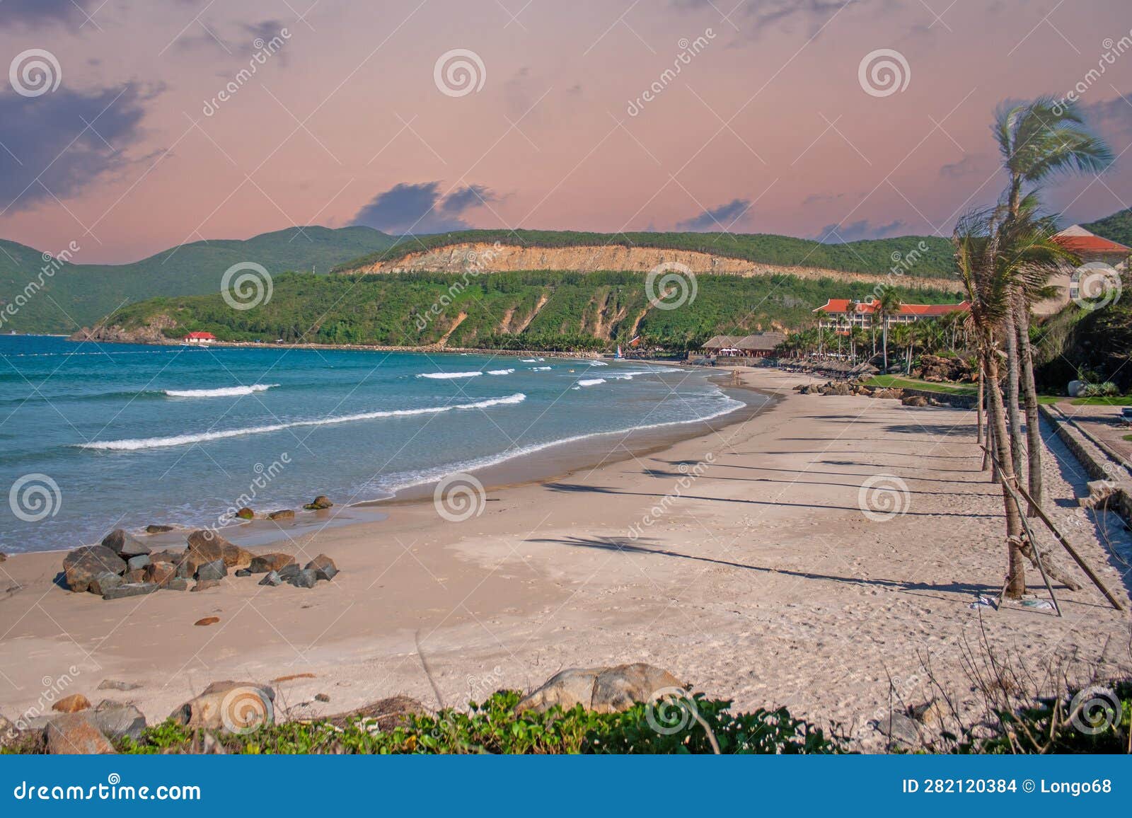 Image of Tropical Beach Near Vietnamese Town Na Thrang Stock Photo ...