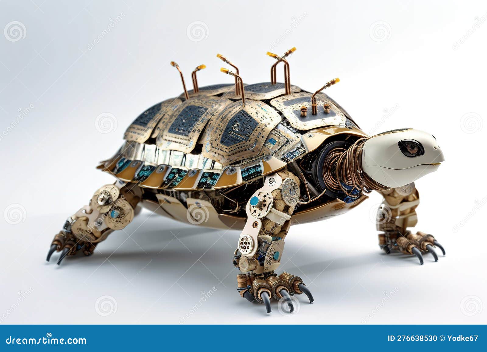 Turtle Cyborg Animal Detailed Infographic, Full Details Anatomy Poster ...