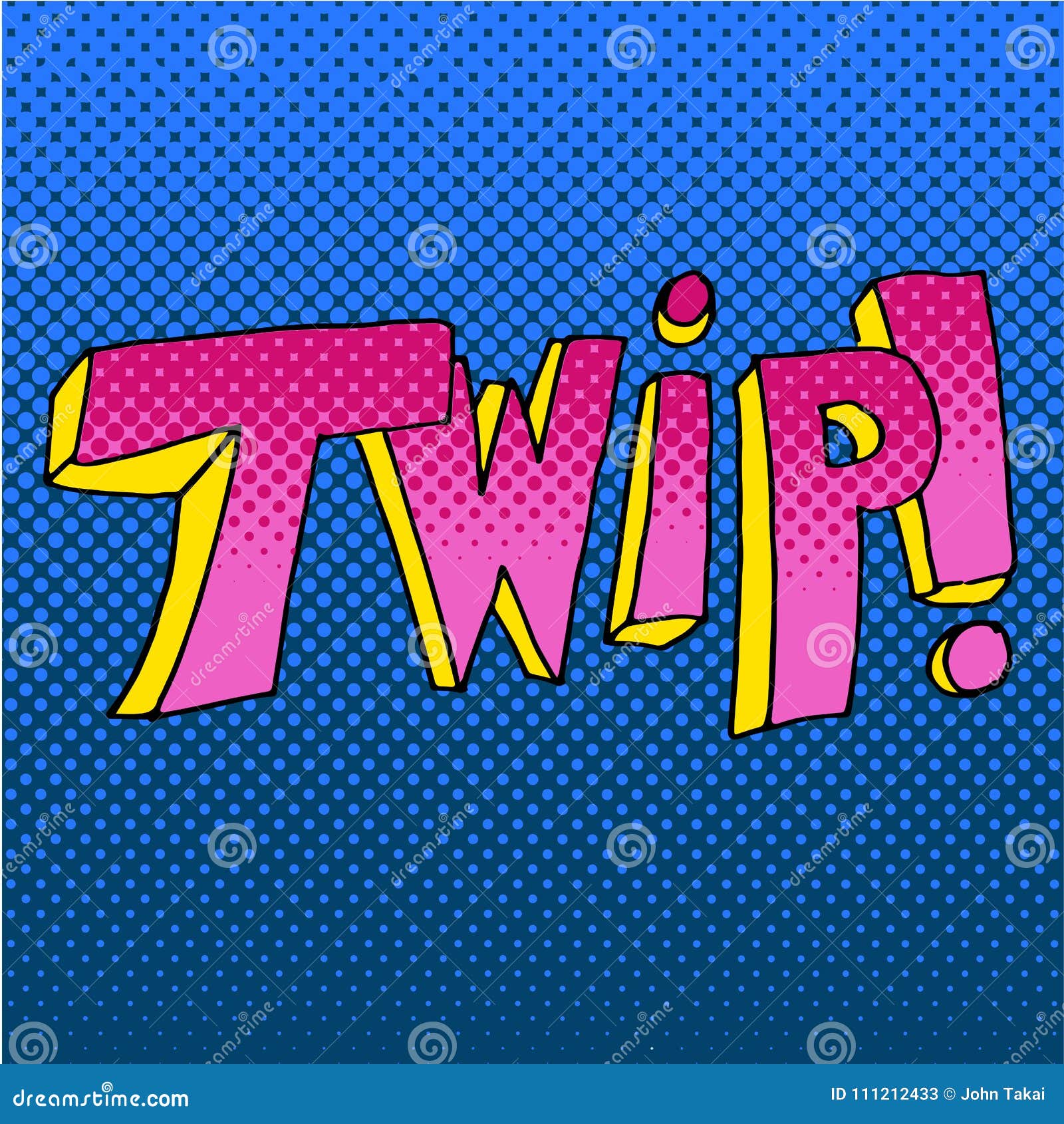 Twip Comic Book Sound Effect Word Stock Vector - Illustration of clip ...