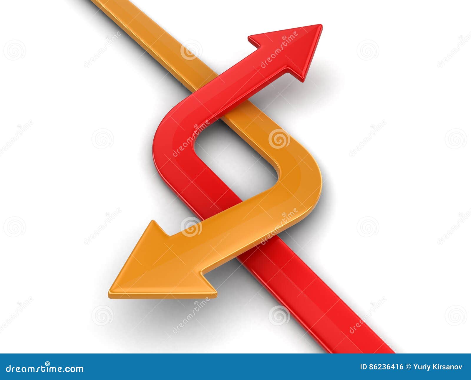 Image of Two arrows stock illustration. Illustration of arrow - 86236416