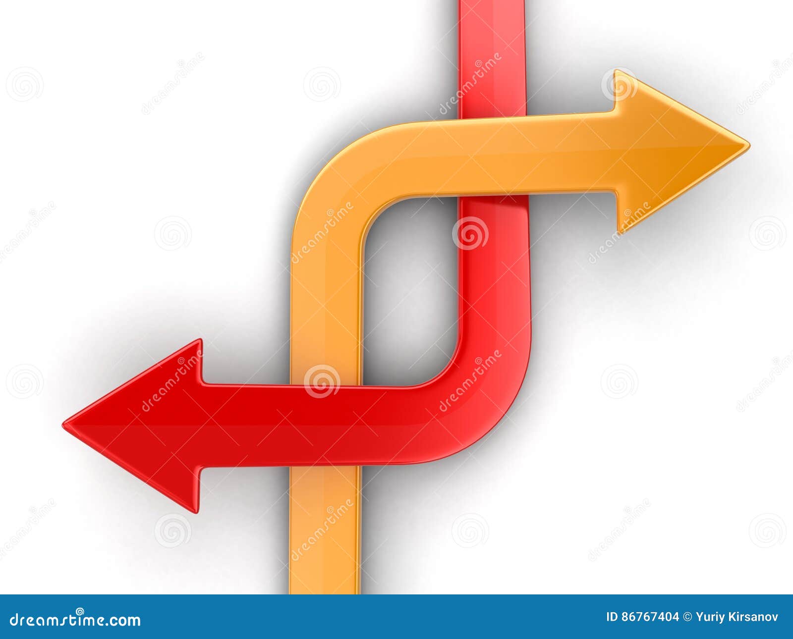 Image of Two arrows stock illustration. Illustration of choice - 86767404