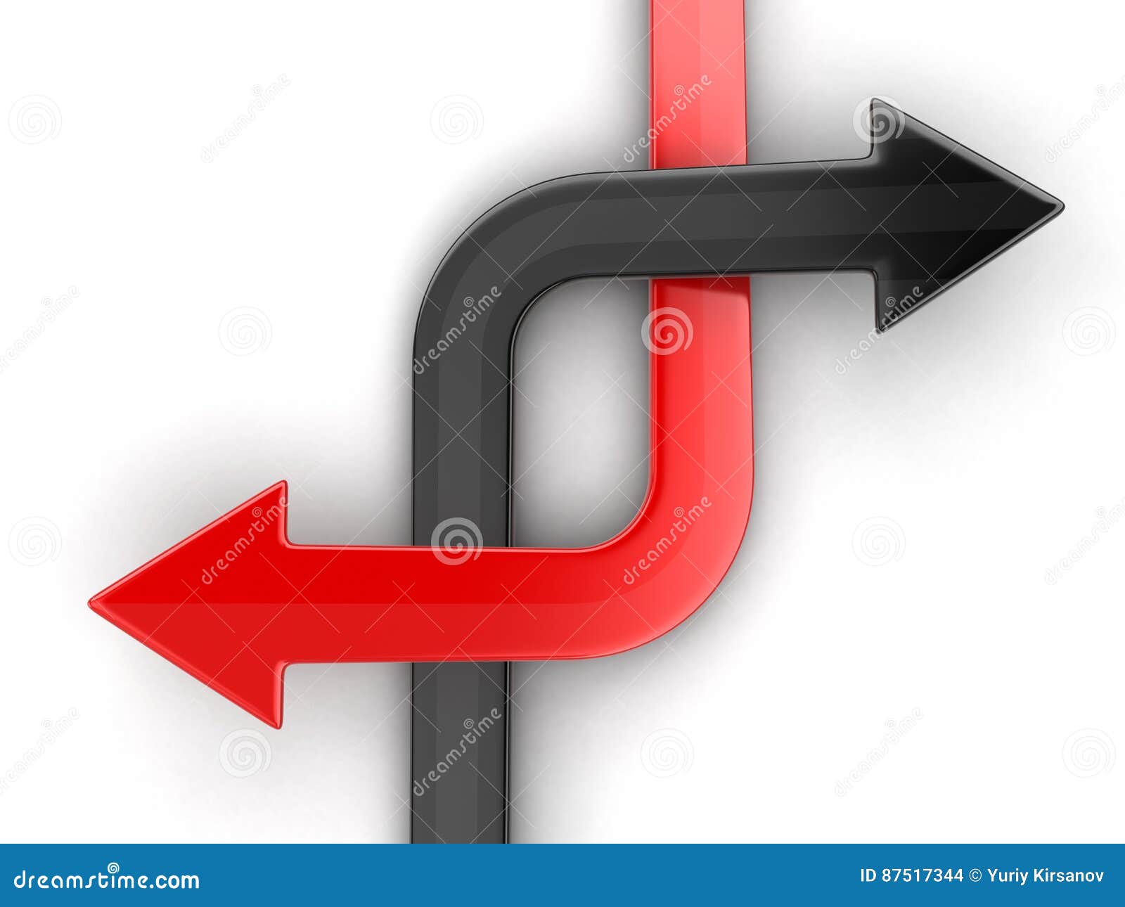 Image of Two arrows stock illustration. Illustration of confusion ...