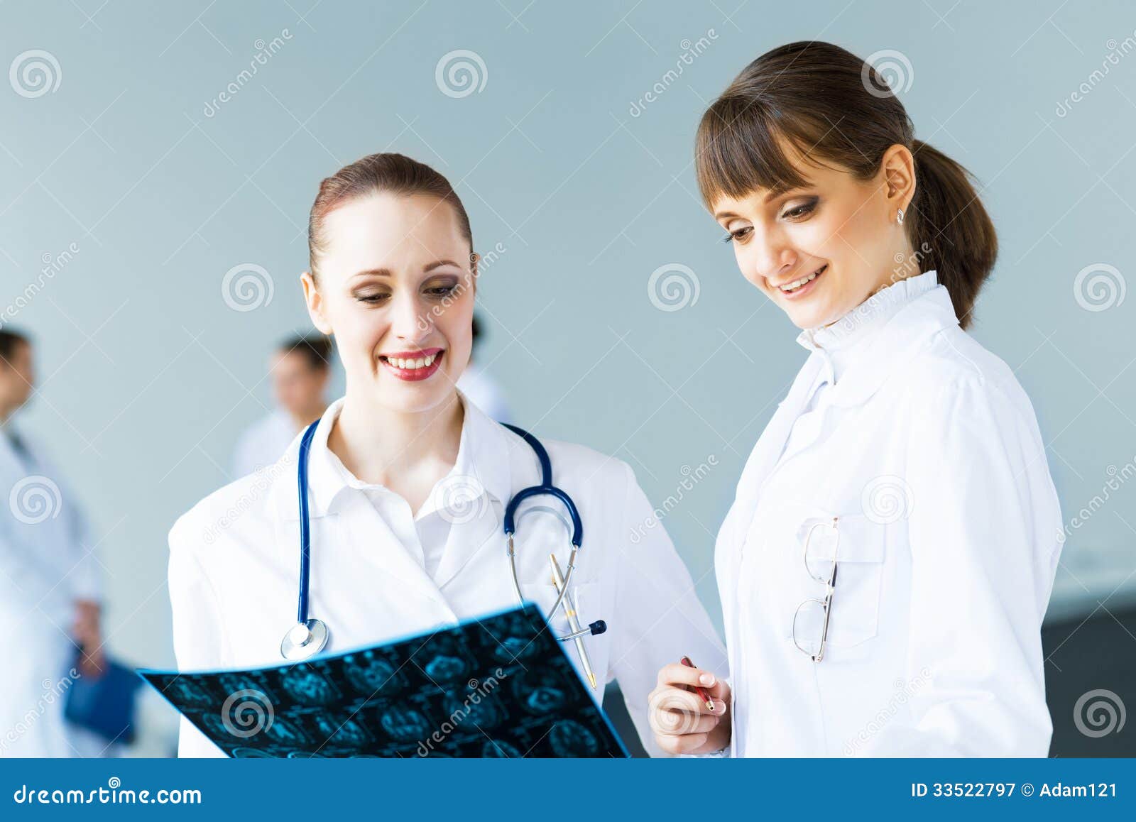 Image of two doctors stock image. Image of diagnostic - 33522797