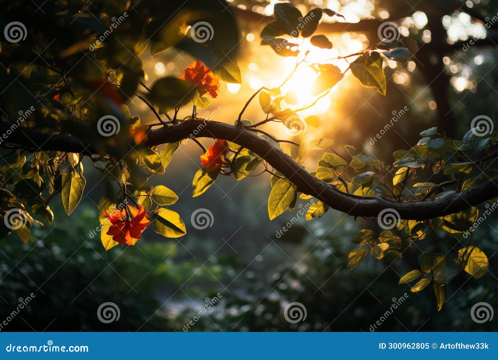An Image of Two Intertwining Branches or Vines Representing Connection ...