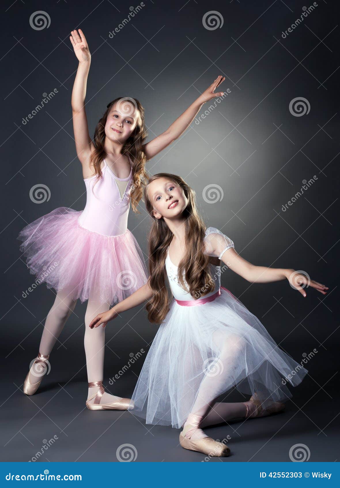 Image of Two Lovely Ballerinas Posing at Camera Stock Image - Image of ...