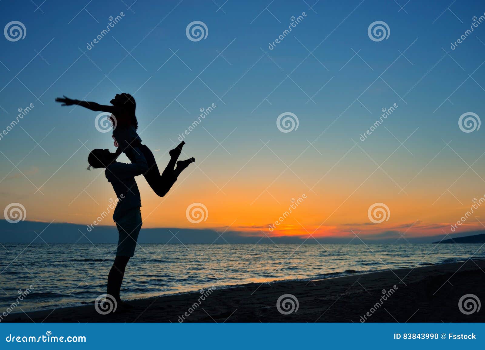 The Image of Two People in Love at Sunset Stock Photo - Image of family ...
