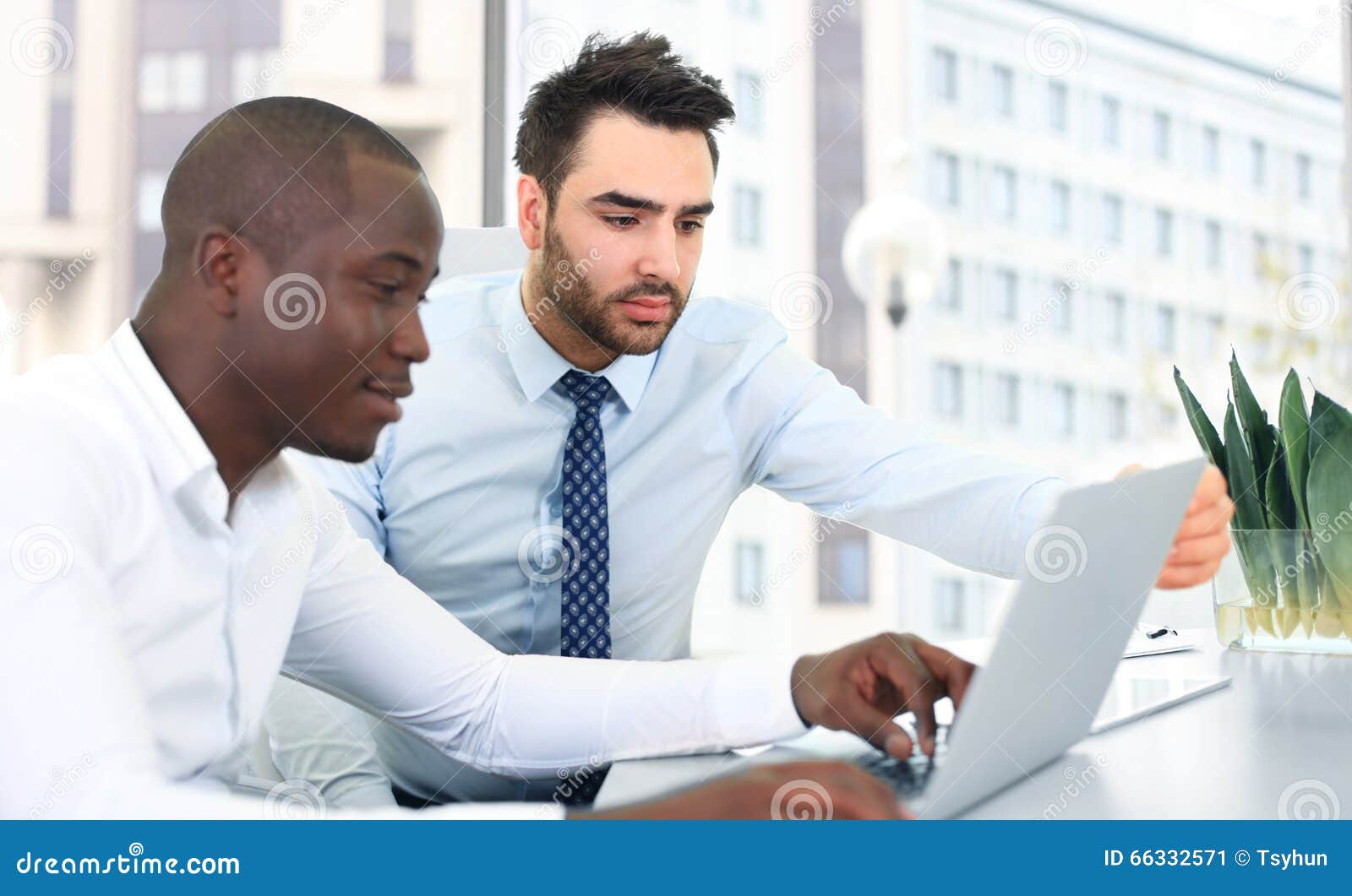 Image of Two Young Businessmen Stock Image - Image of african ...