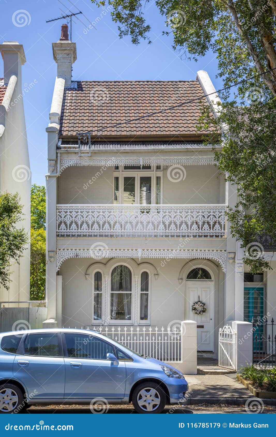 A Typical Terrace House in Sydney Australia Stock Image - Image of ...
