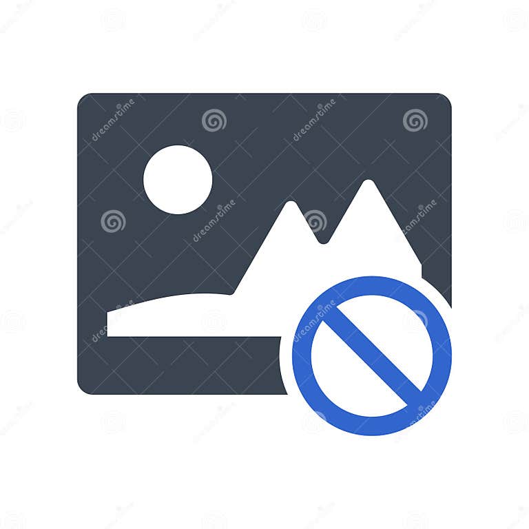 Image unavailable icon stock vector. Illustration of sign - 174841957