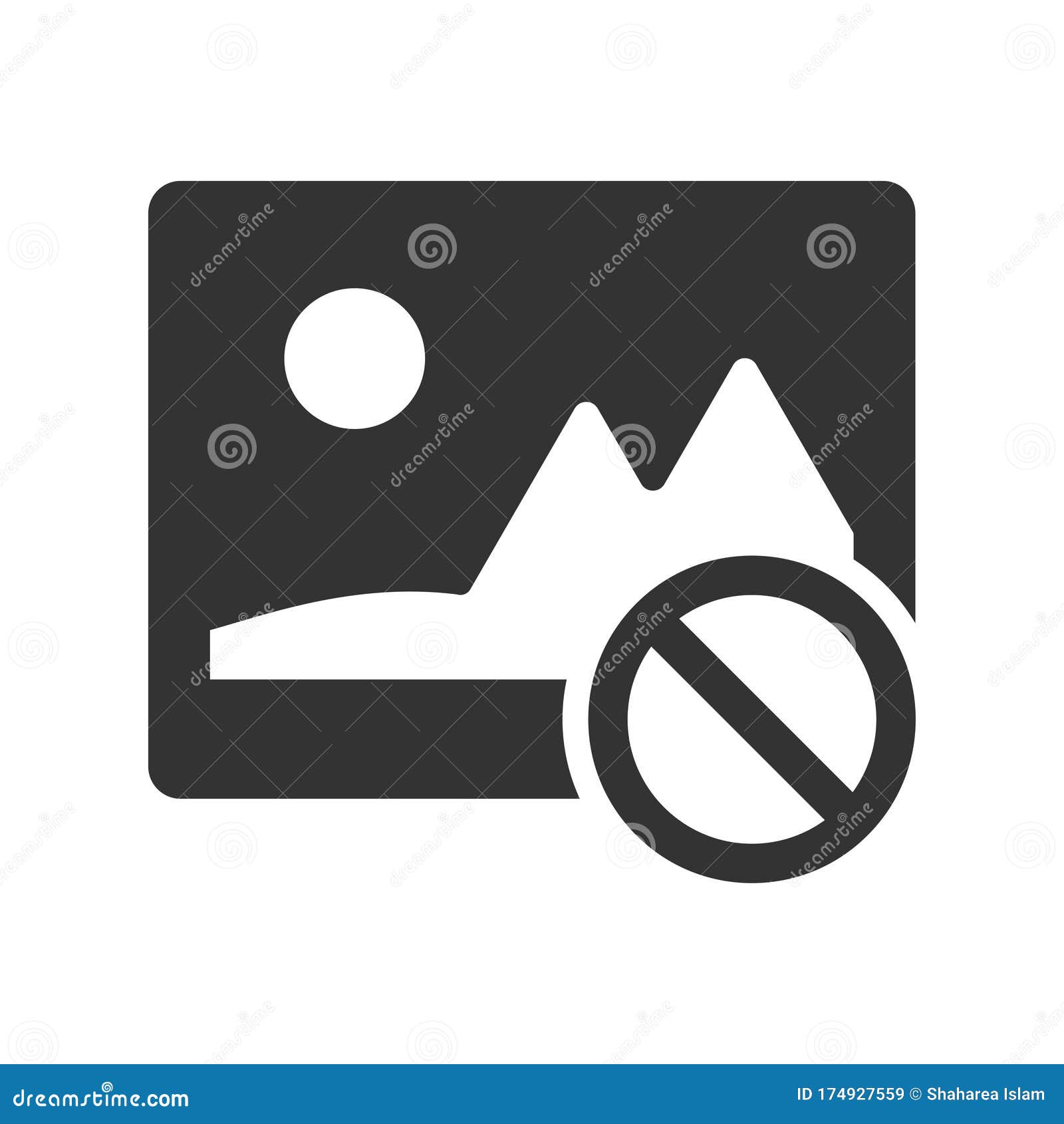 Image unavailable icon stock vector. Illustration of unavailable ...