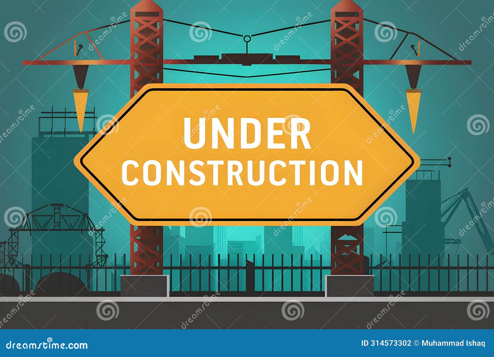 Image Under Construction Background Perfect for Attention Content ...