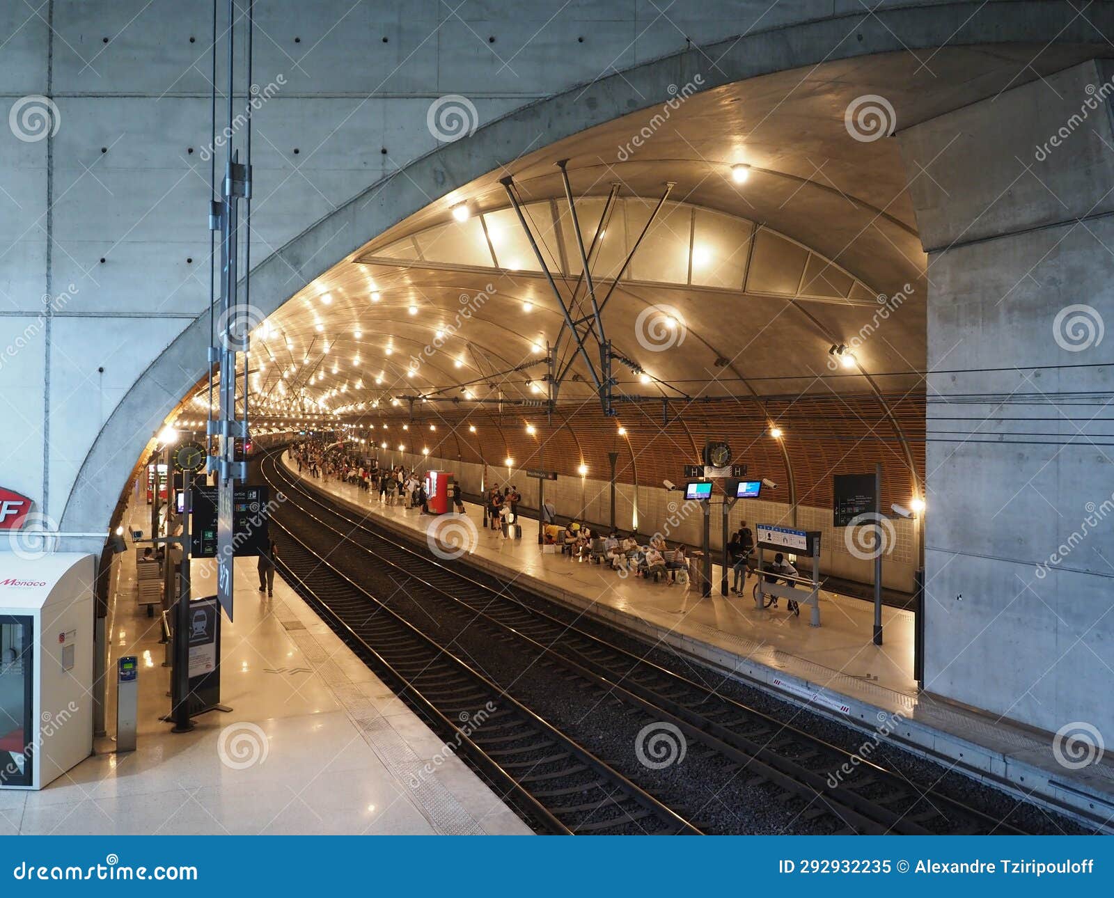 Image of the Underground Railway Station of Monaco. Editorial Image ...