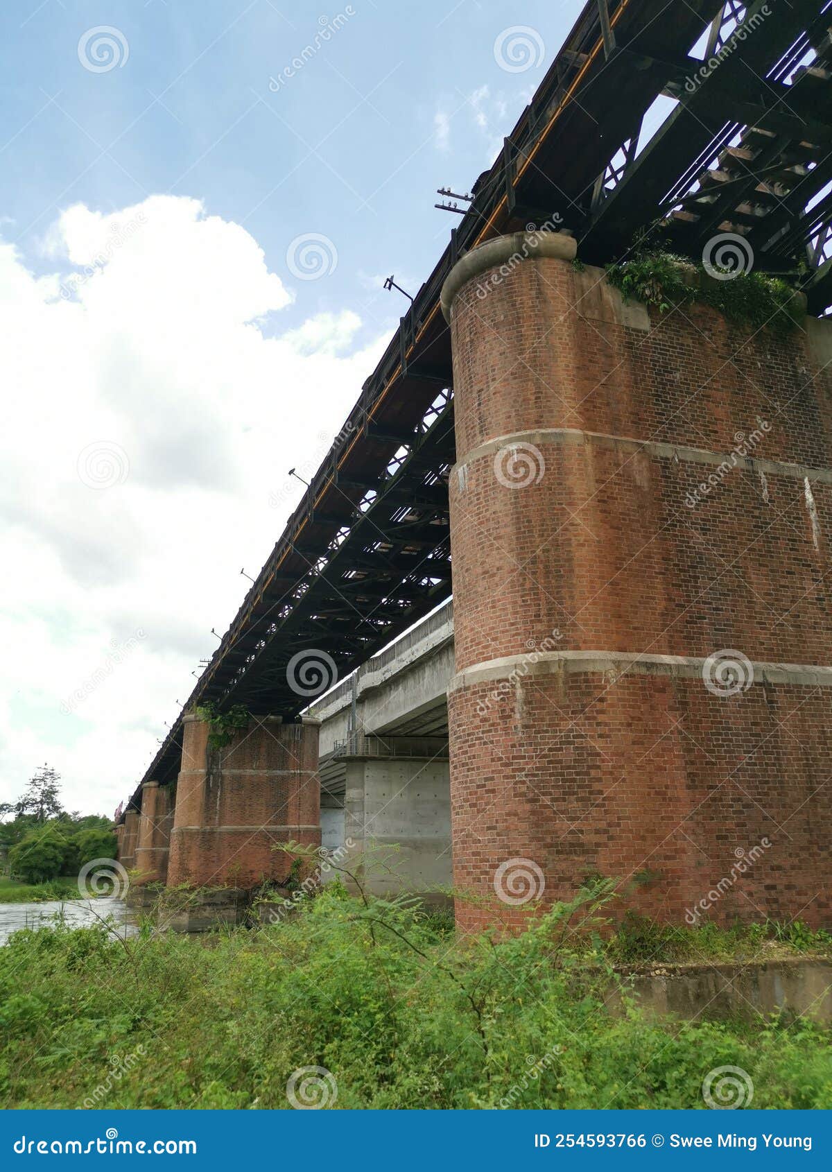 Underneath the Tall Railway Bridges. Stock Photo - Image of travel ...