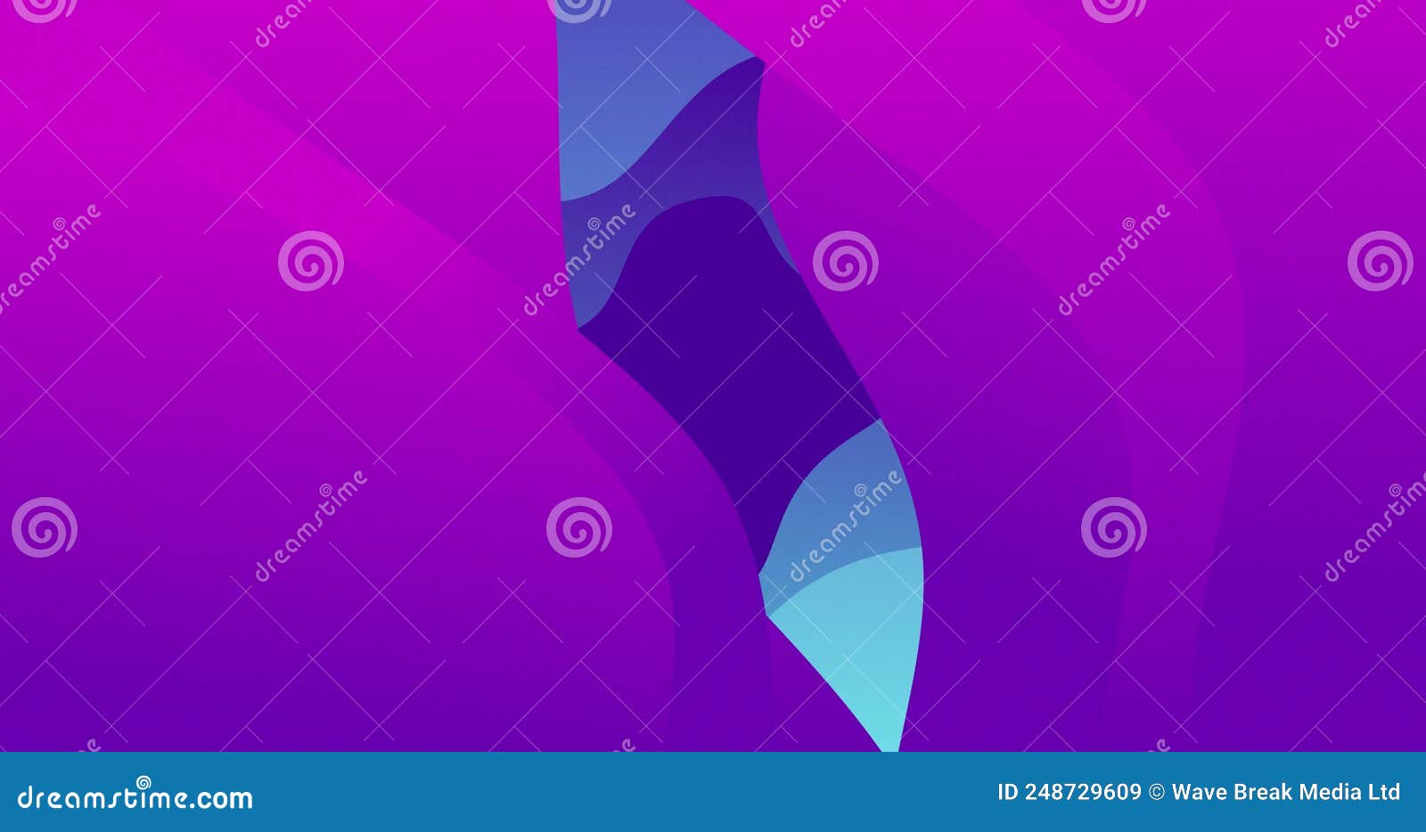 Image of Undulating Purple and Grey Organic Forms Moving on Dark ...