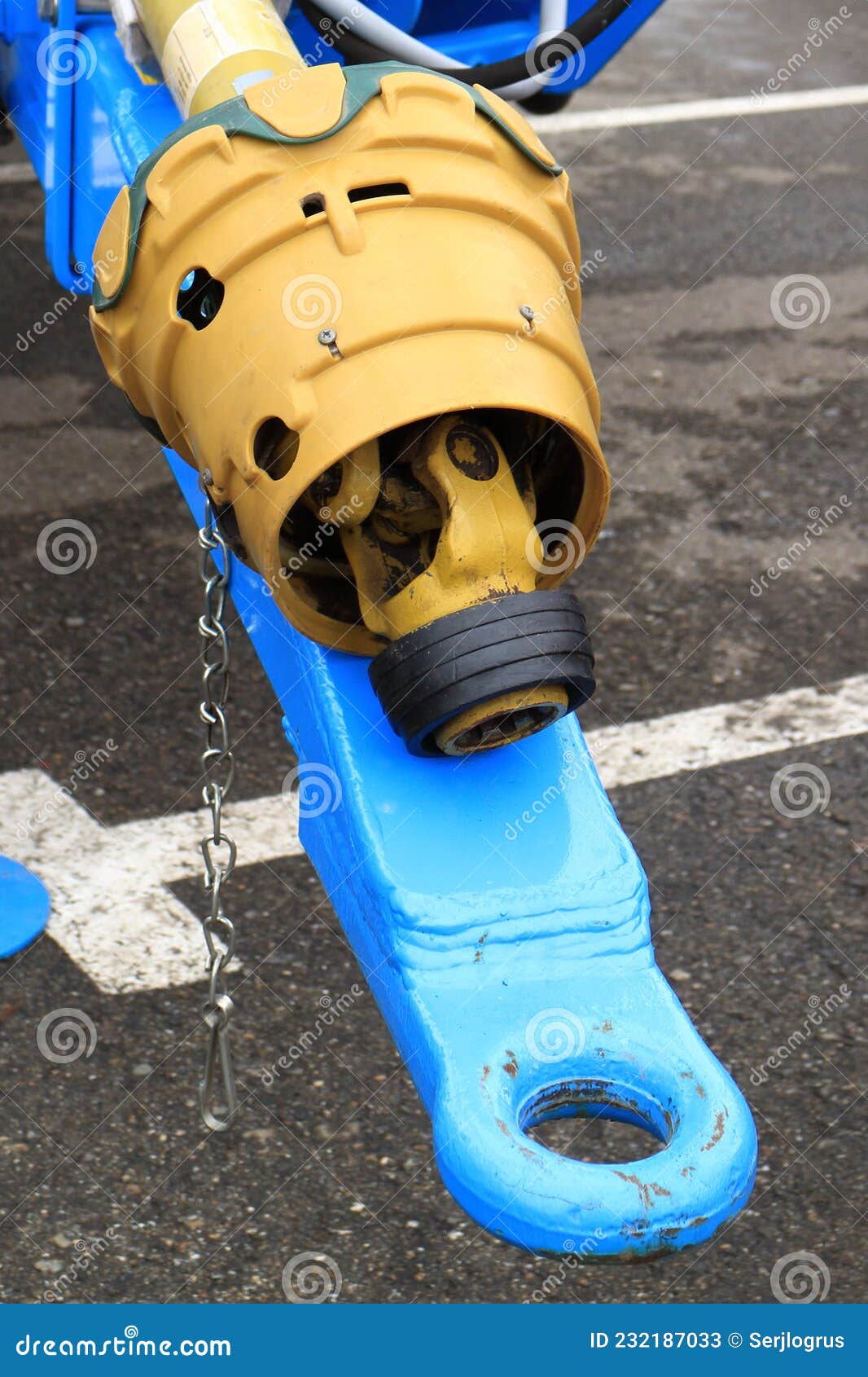 Universal Drive and Coupling of an Agricultural Trailer Stock Image ...