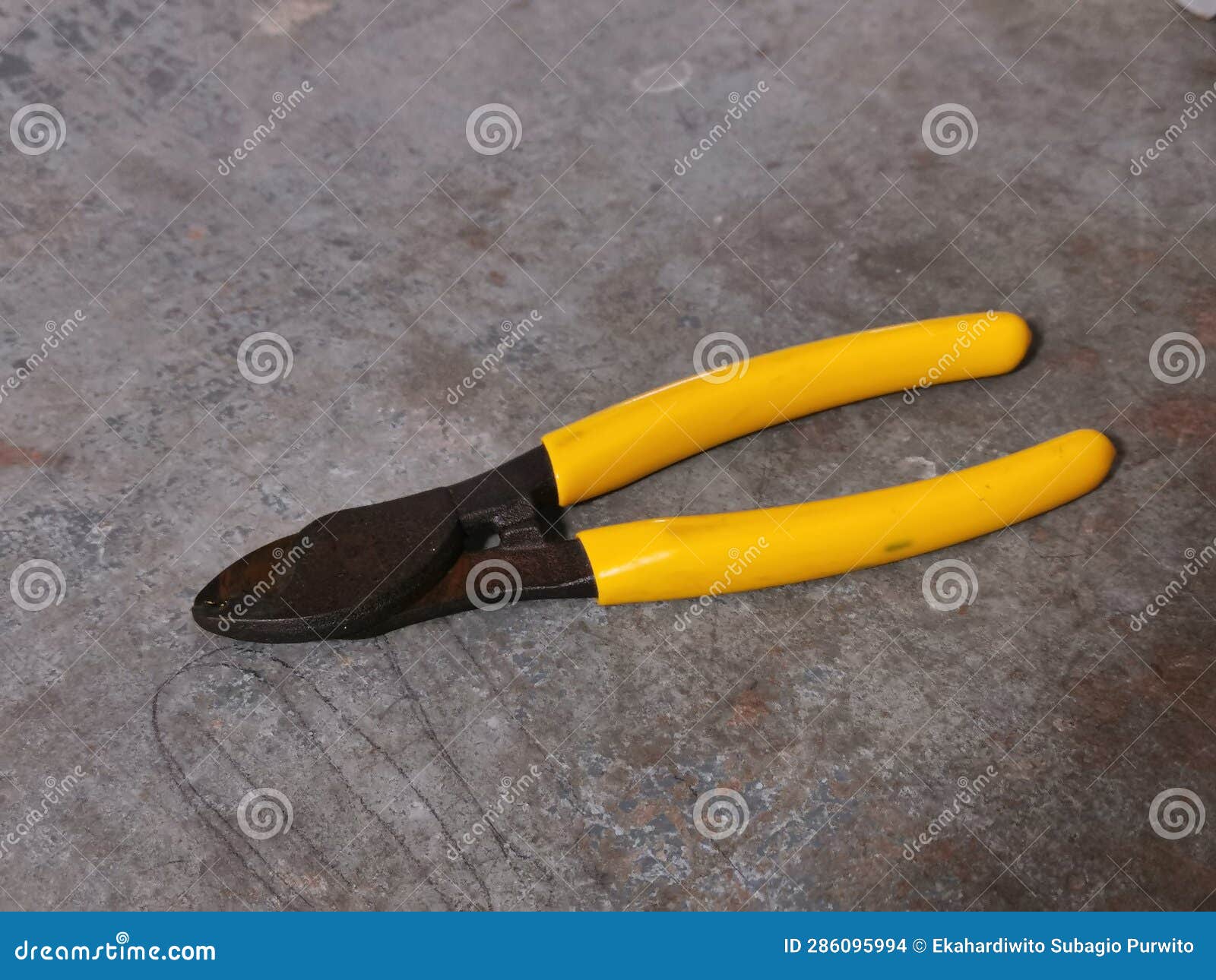 Image of Used and Rusty Cable Cutter. Stock Photo - Image of plastic ...
