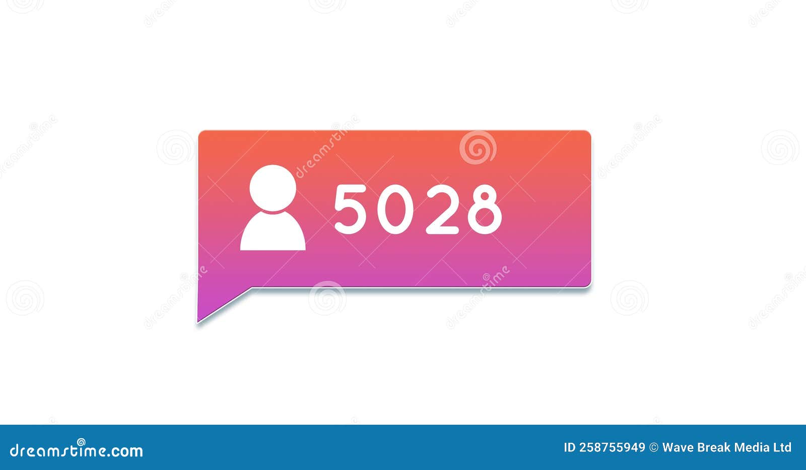 Image of 5028 Users on White Background Stock Illustration ...