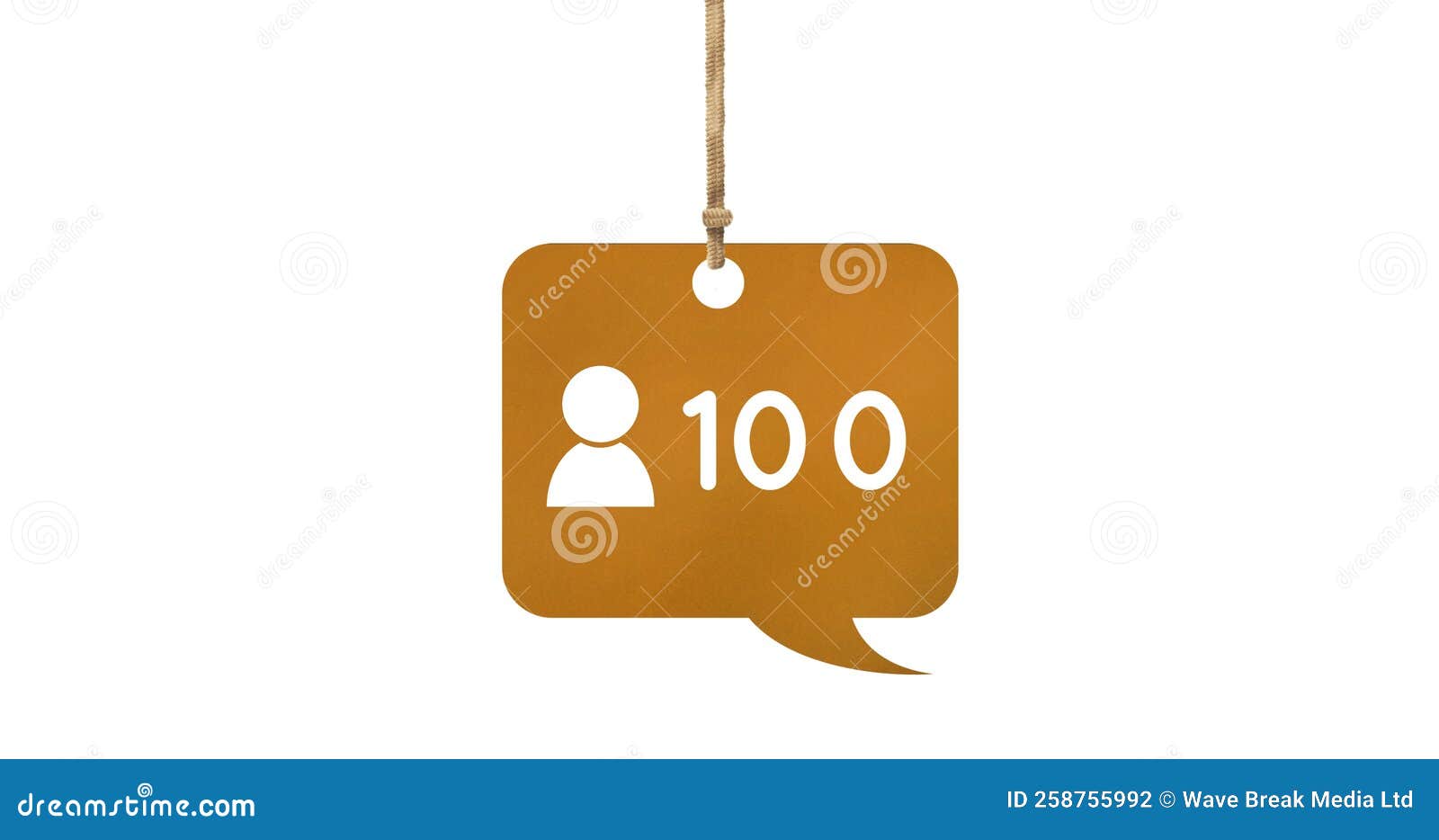 Image of 100 Users on White Background Stock Illustration ...