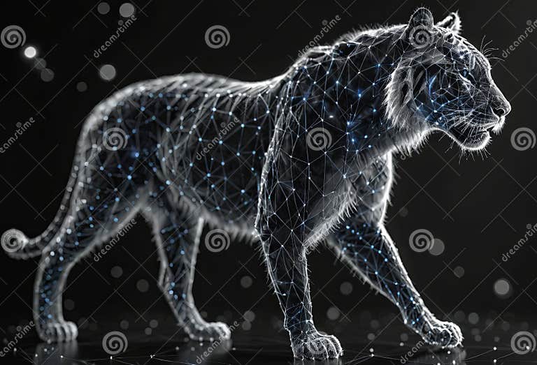 Tiger data line stock illustration. Illustration of black - 308545538