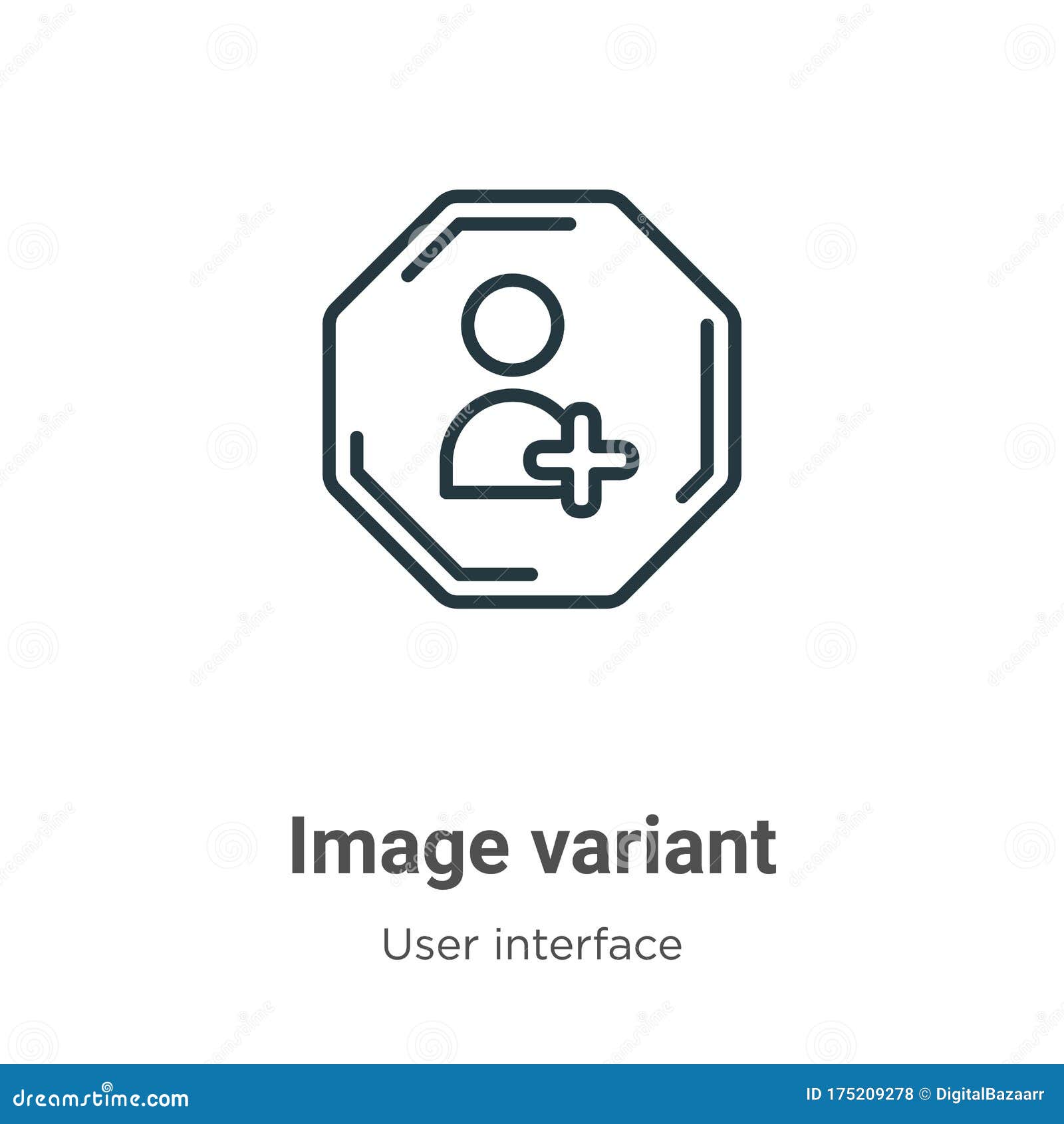 Image Variant Outline Vector Icon. Thin Line Black Image Variant Icon ...