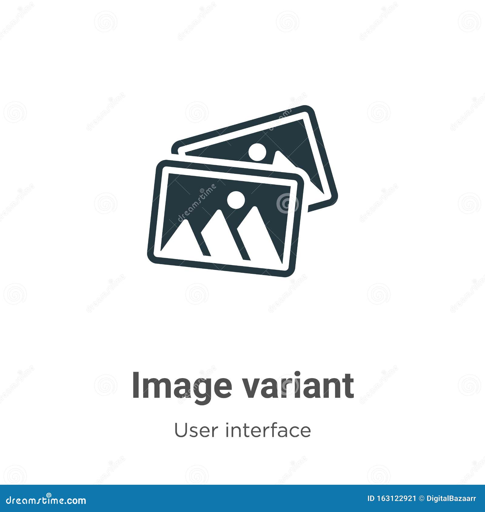 Image Variant Vector Icon on White Background. Flat Vector Image ...