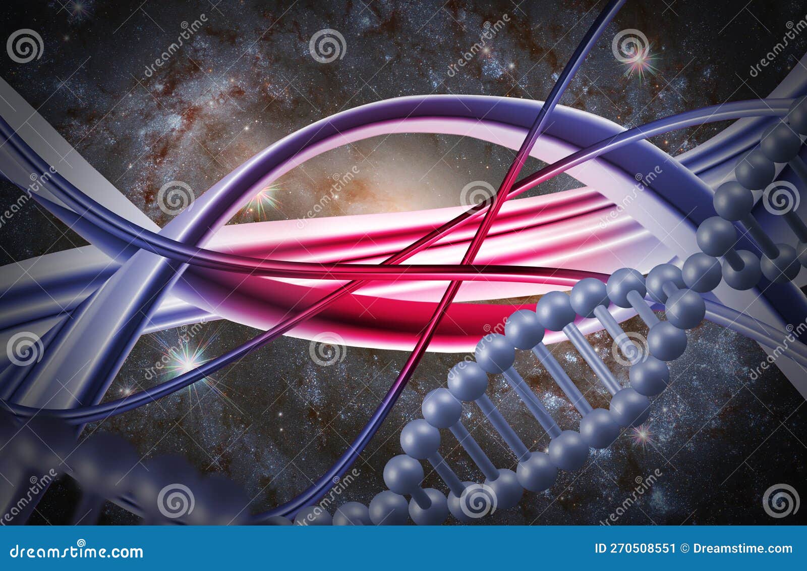 Image of Various Lines, a Stylized Image of Dna on the Background of ...