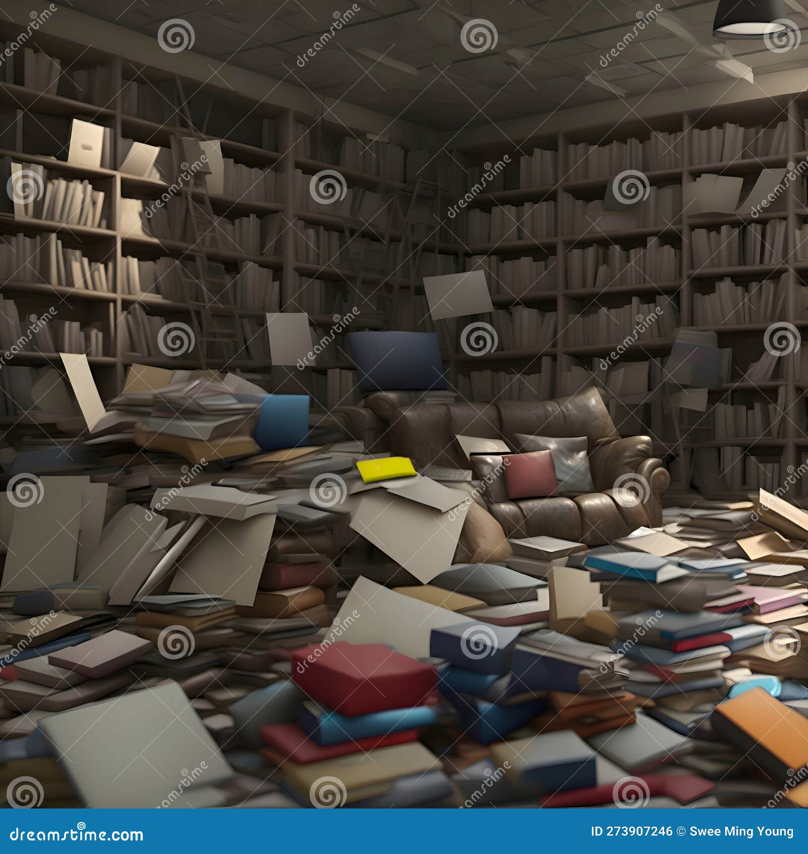 Image of Various Messiest Workshop Fully Filled with All Kind of ...