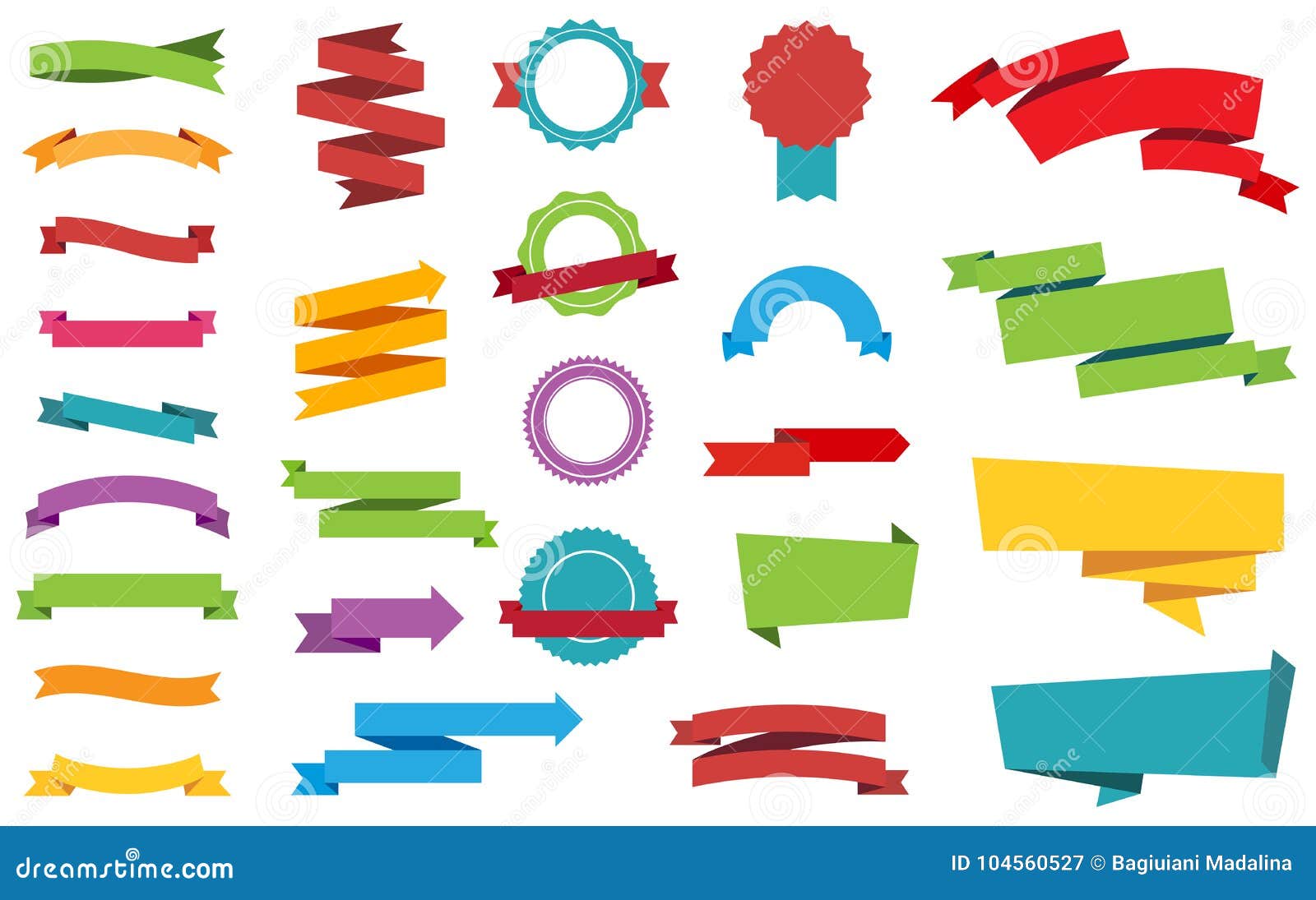 Labels Stickers Banners Tag Stock Vector - Illustration of color ...