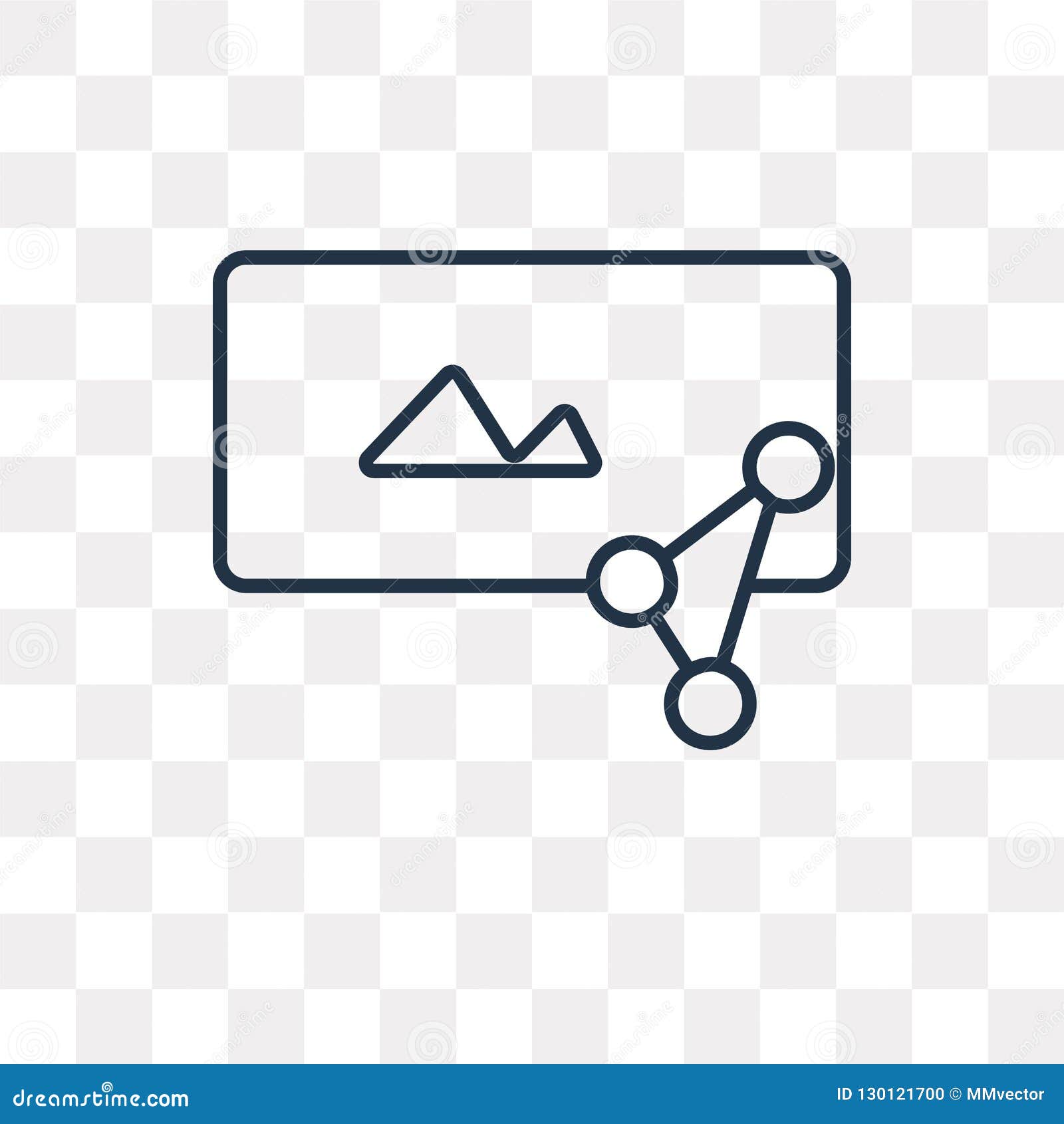 Image Vector Icon Isolated on Transparent Background, Linear Image ...