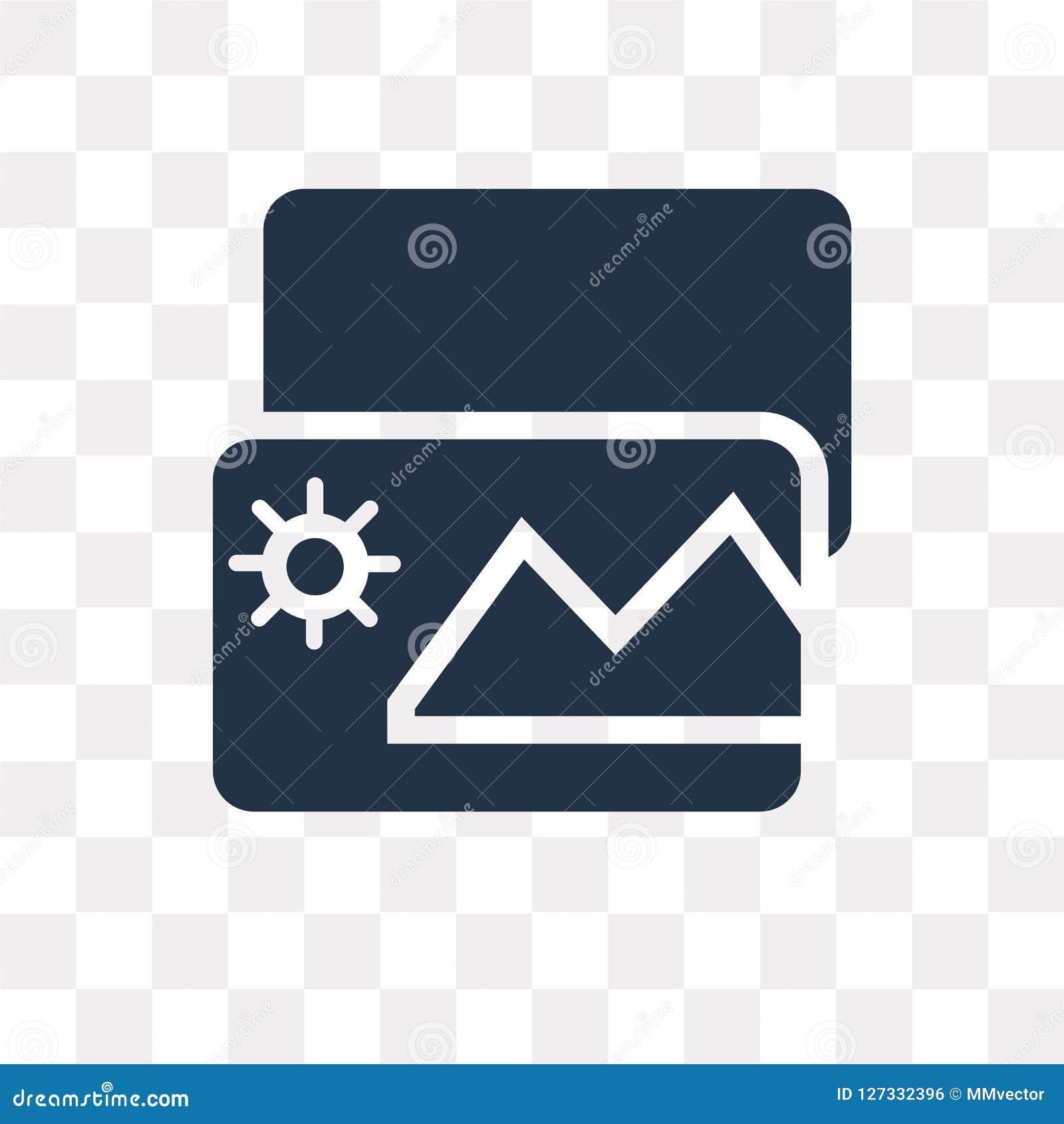 Image Vector Icon Isolated on Transparent Background, Image Tra Stock ...