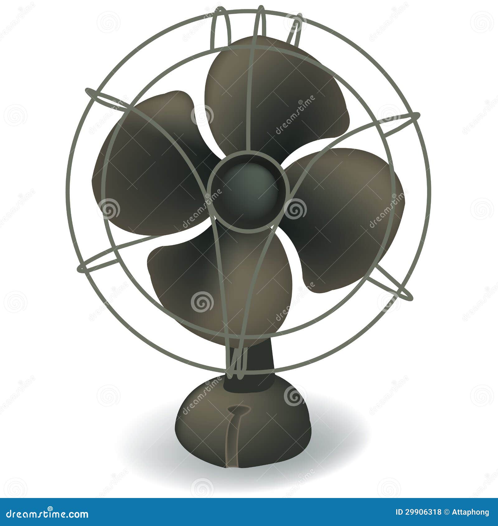 Retro Electric Fan Vector stock vector. Illustration of drawings - 29906318