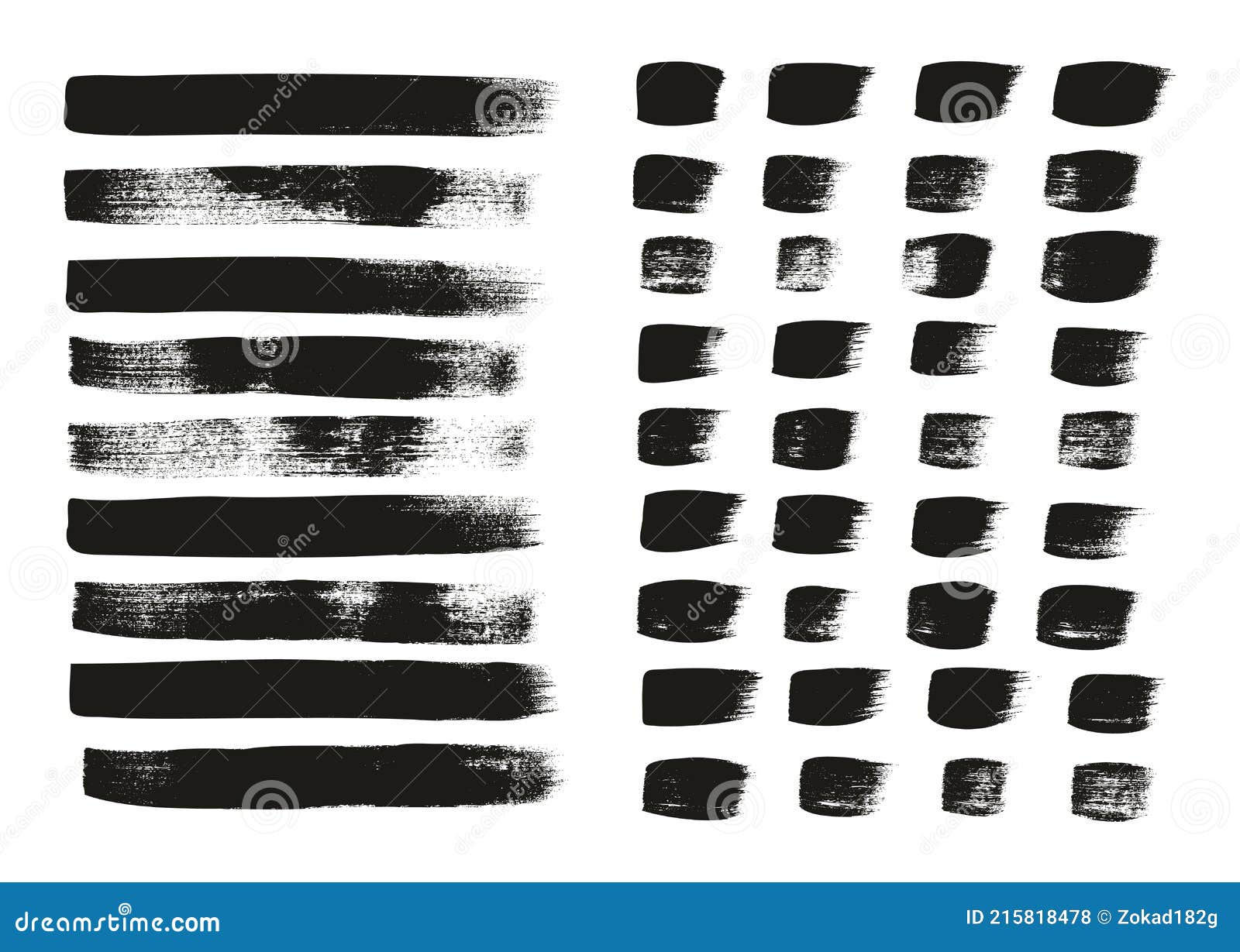 Flat Calligraphy Paint Brush Regular Straight Lines Mix High Detail ...