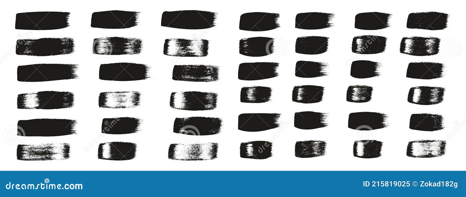 Flat Calligraphy Paint Brush Regular Straight Lines Mix High Detail ...