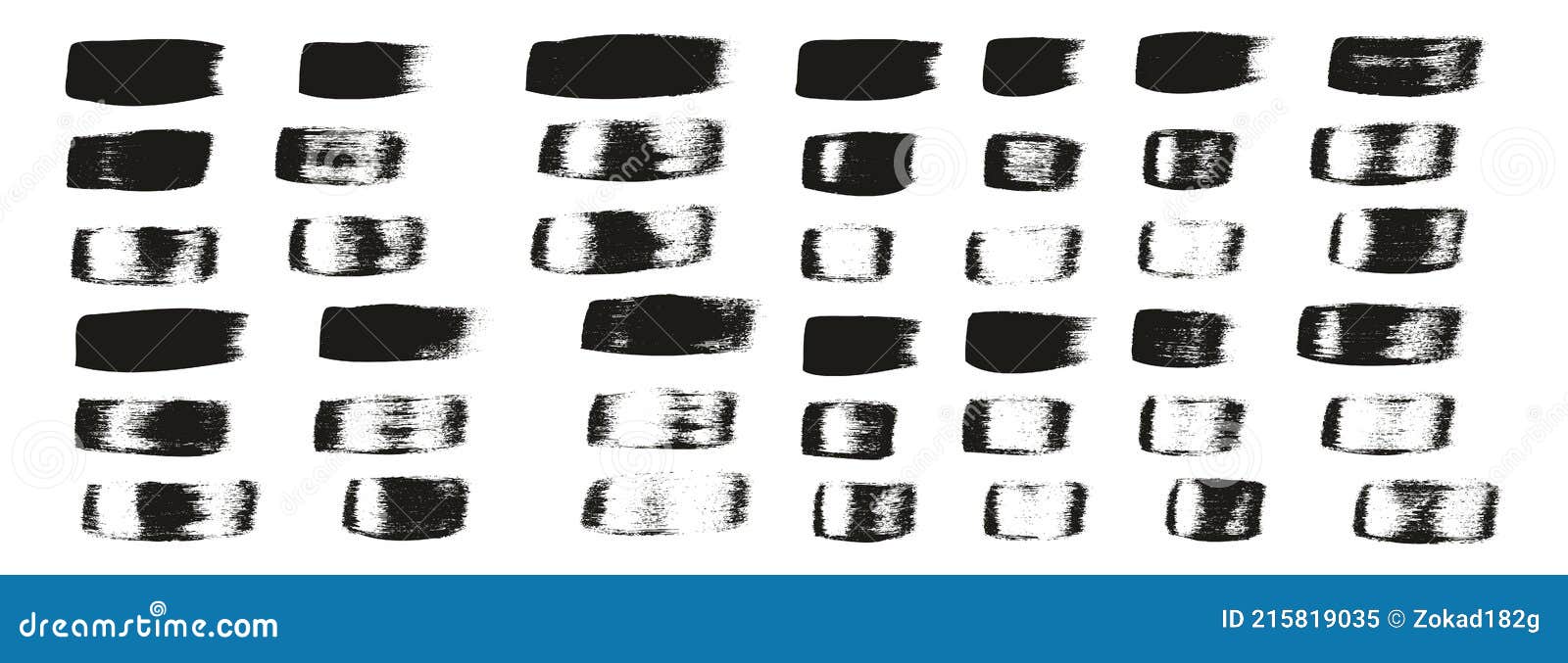 Flat Calligraphy Paint Brush Regular Straight Lines Mix High Detail ...