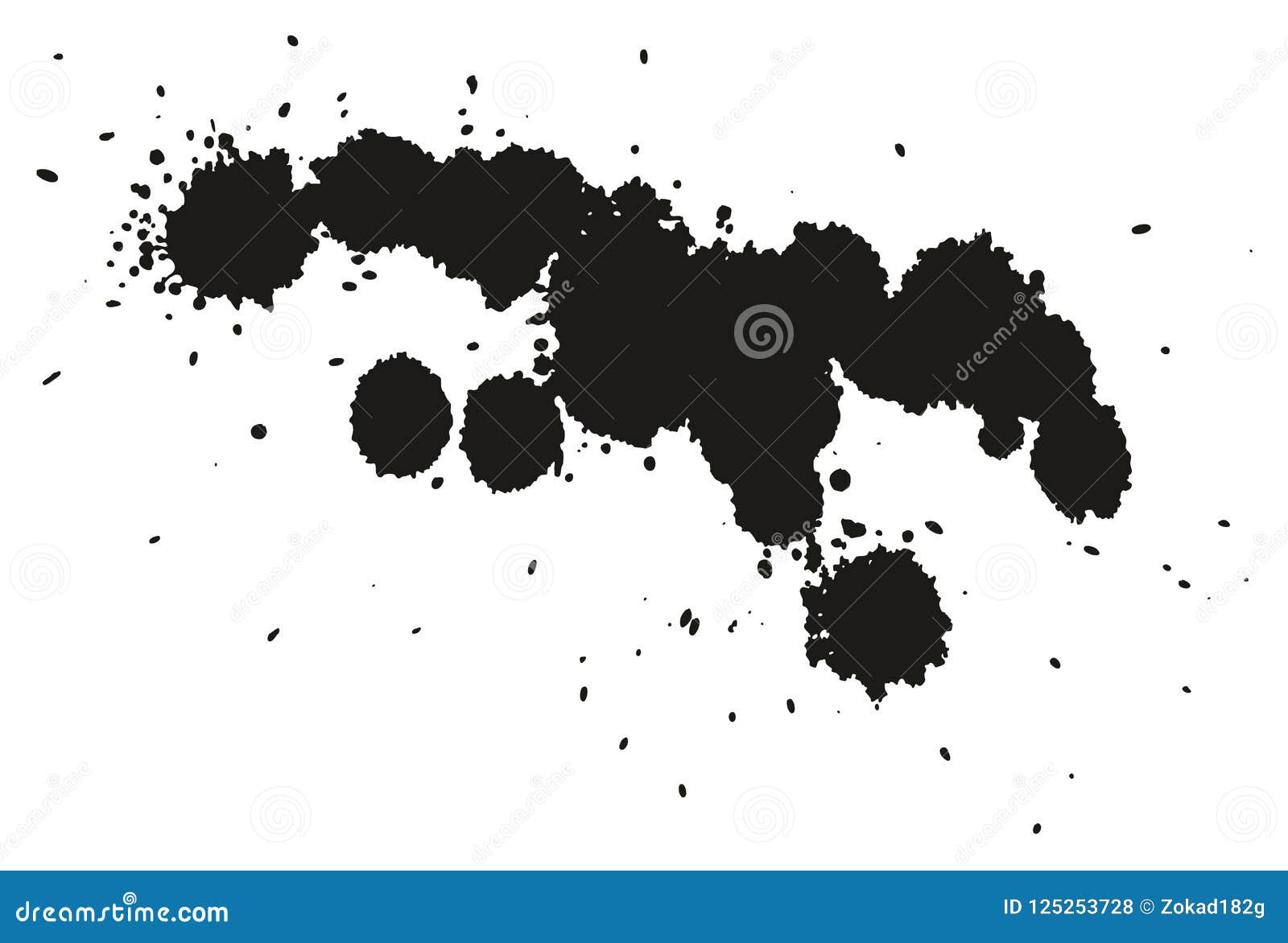 Paint Splatter Dots, Splashes & Backgrounds Set 14 Stock Vector ...