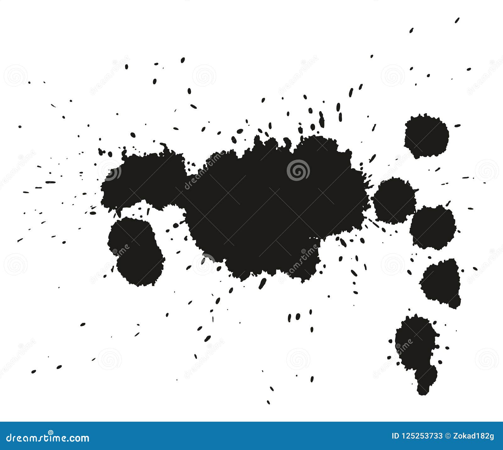 Paint Splatter Dots, Splashes & Backgrounds Set 16 Stock Vector ...