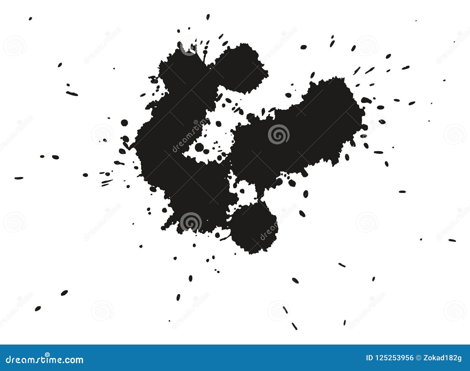 Paint Splatter Dots, Splashes & Backgrounds Set 12 Stock Vector ...