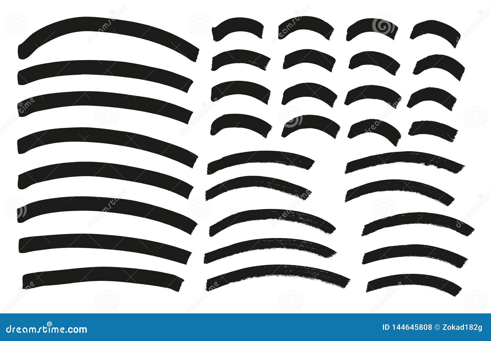 Tagging Marker Medium Curved Lines High Detail Abstract Vector ...